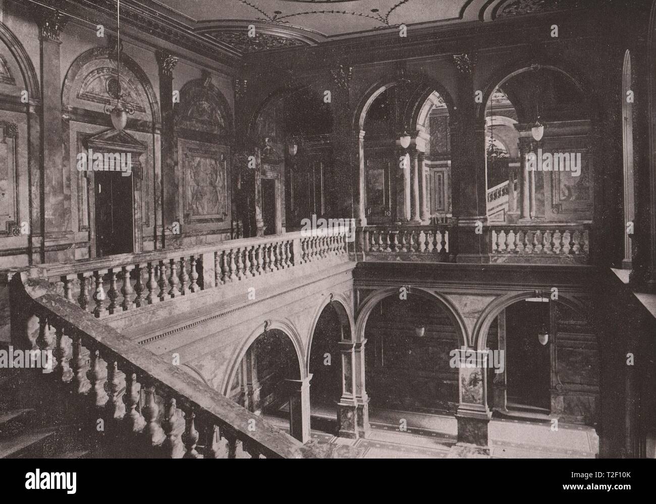 Marble Staircase, Municipal Buildings Stock Photo - Alamy