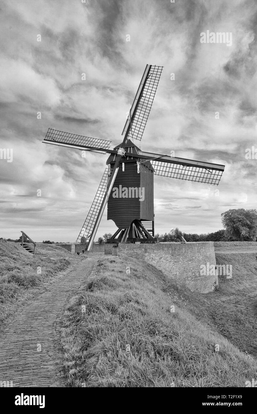 Polder dike Black and White Stock Photos & Images - Alamy
