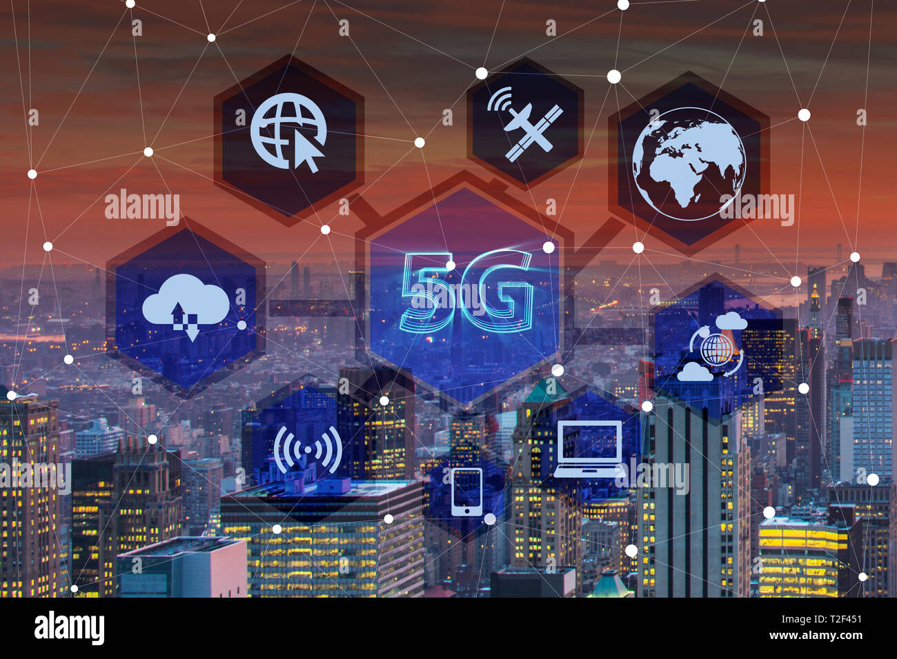 5g internet concept in technology concept Stock Photo - Alamy