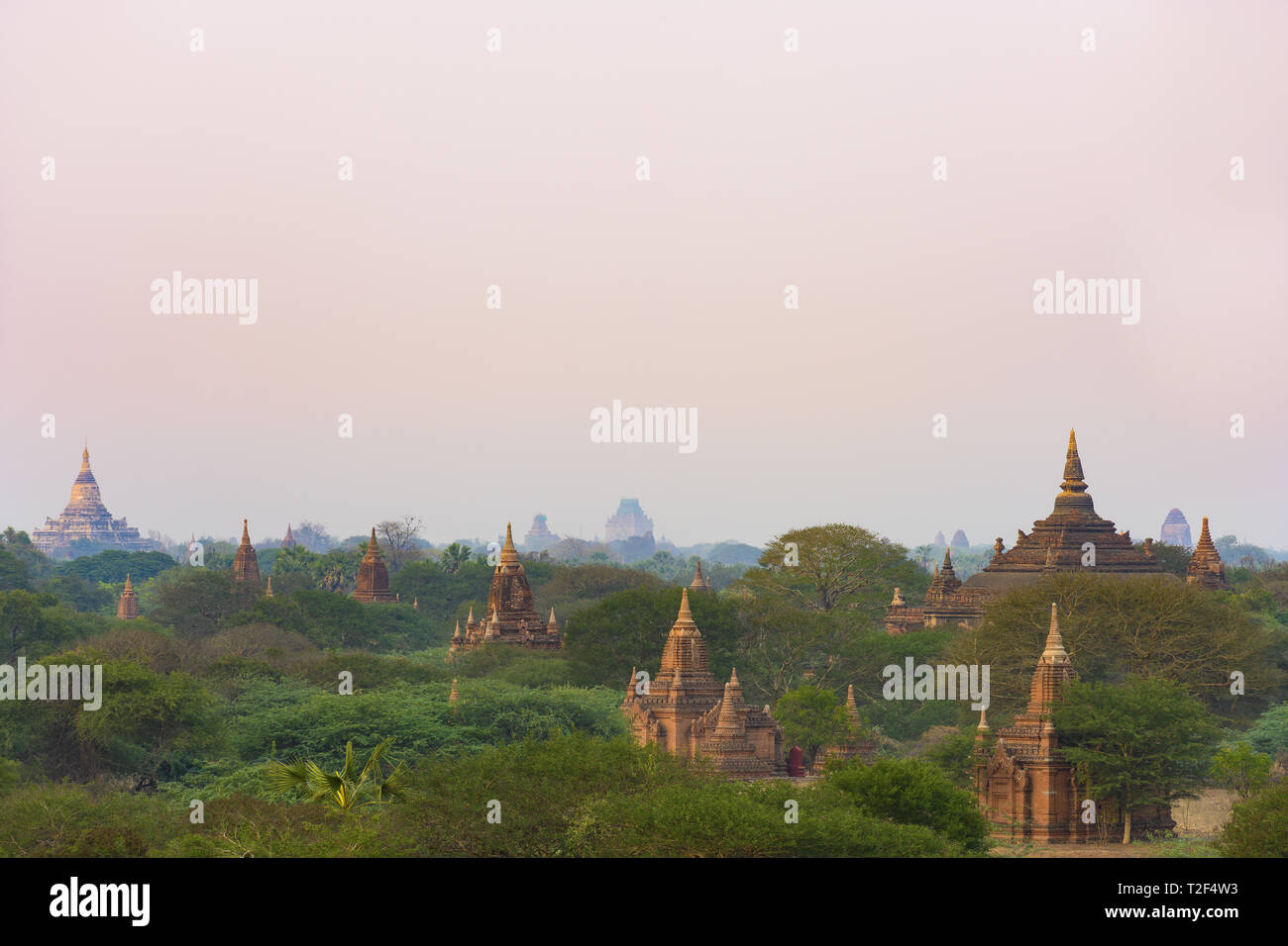 Stunning view of the beautiful Bagan ancient city (formerly Pagan ...