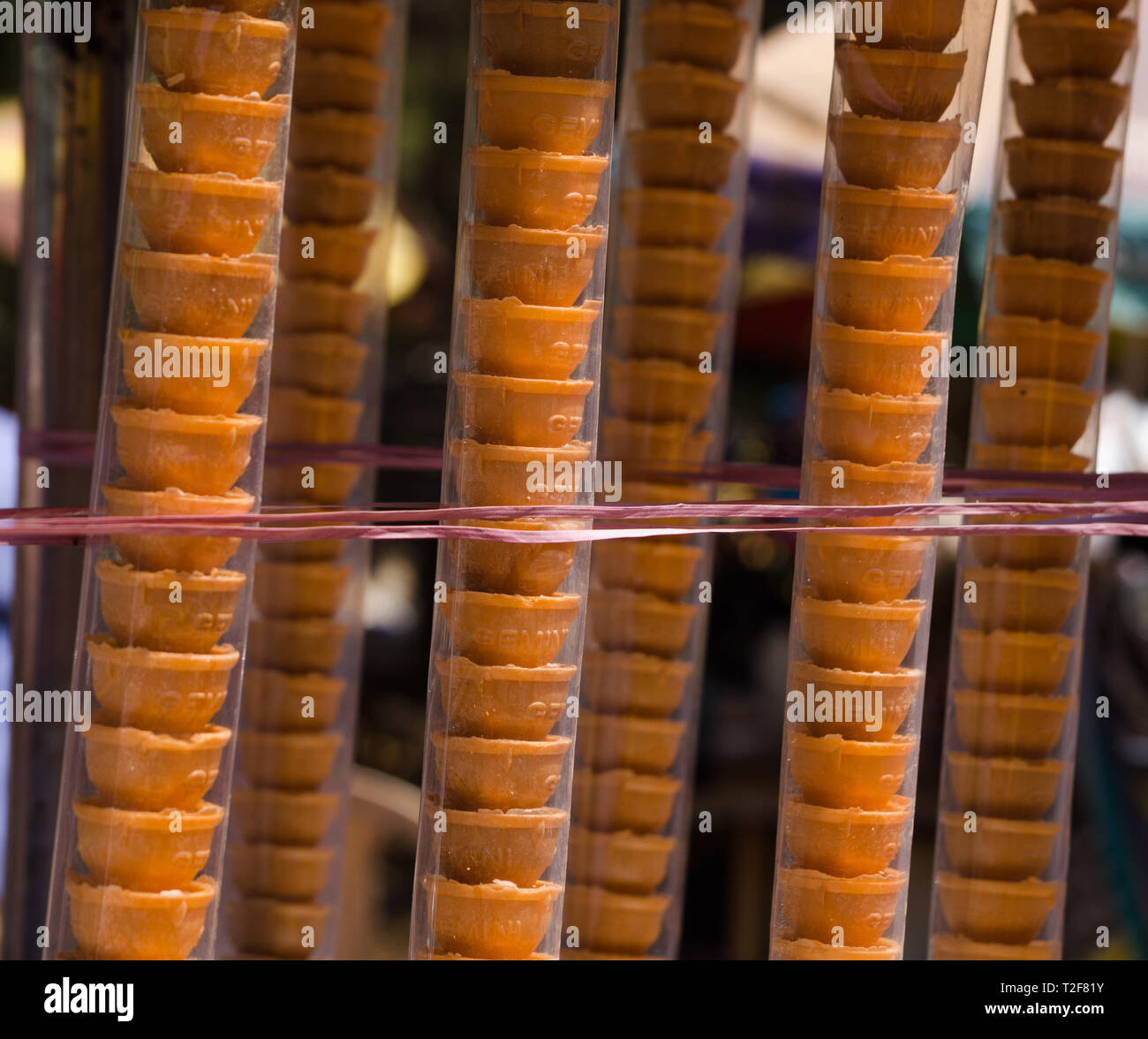 Ice cones in market Stock Photo - Alamy