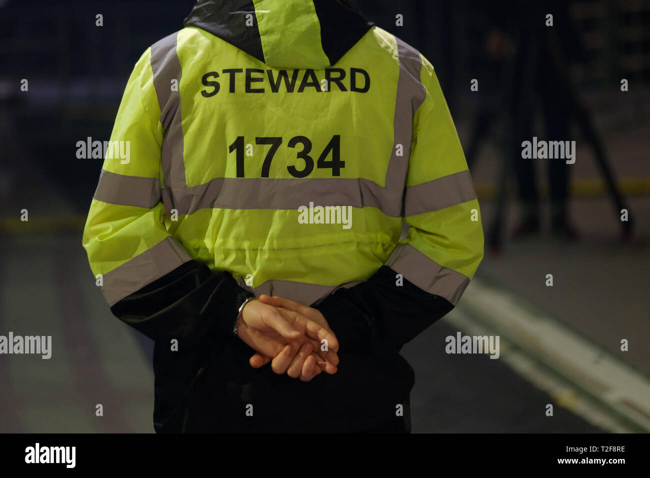 Police steward football match hi-res stock photography and images - Alamy
