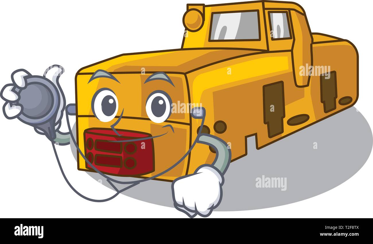 Electric mine locomotive Stock Vector Images - Alamy