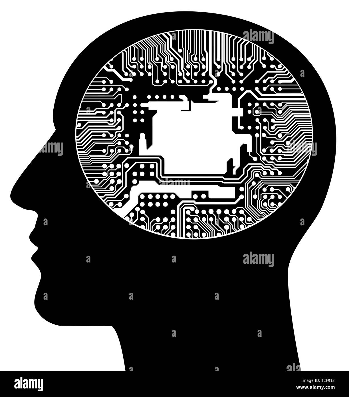 Electronic mind control Black and White Stock Photos & Images - Alamy