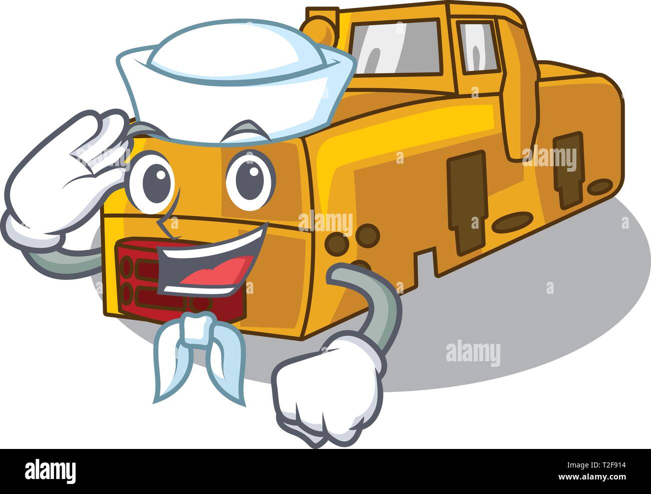 Electric mine locomotive Stock Vector Images - Alamy