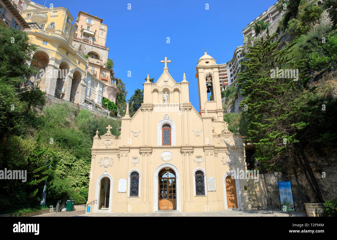 Église Sainte-Dévote / Saint Devote Chapel in Monaco Stock Photo - Alamy