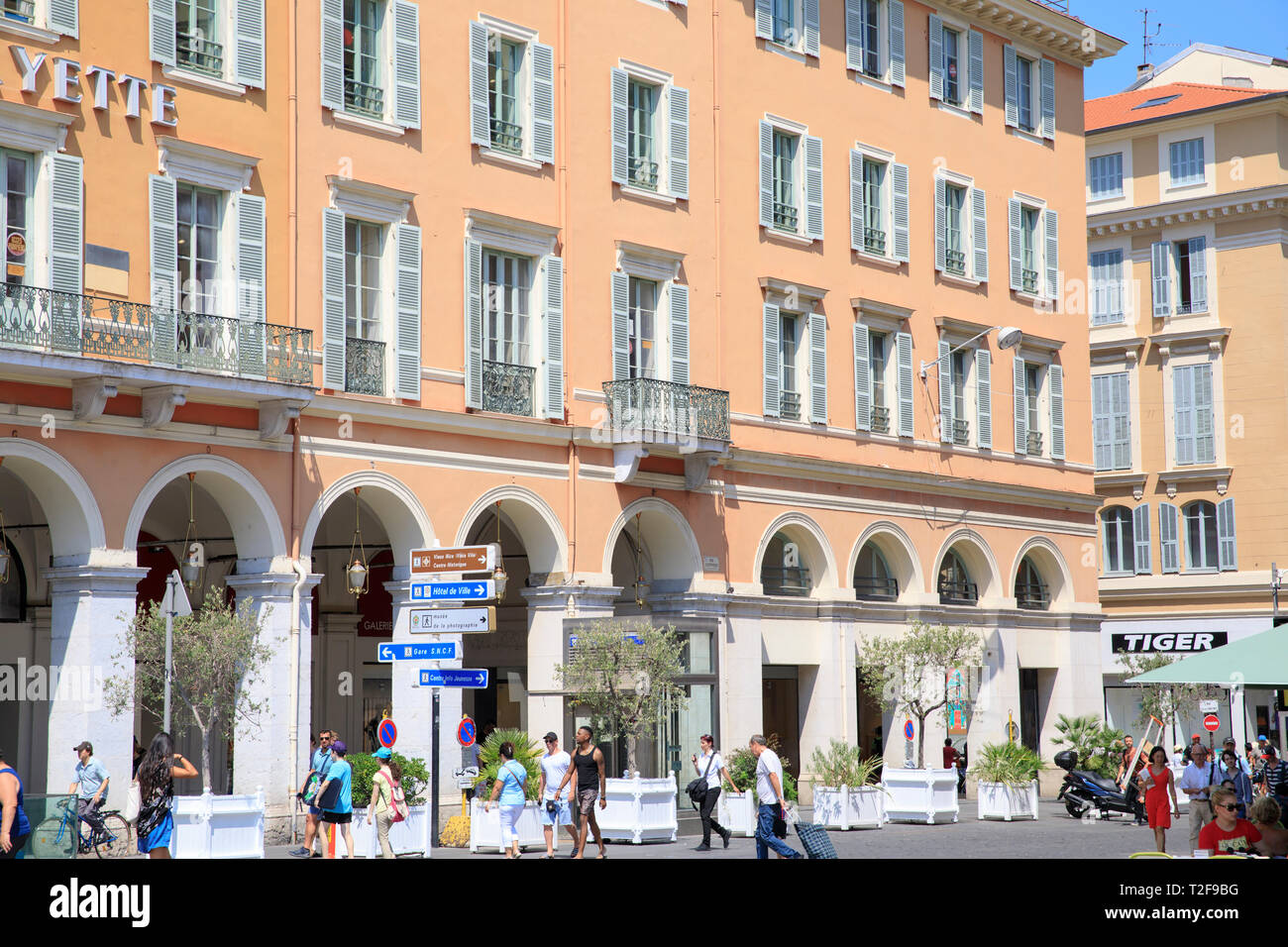 The Place Masséna, a historic square in Nice, France Stock Photo - Alamy