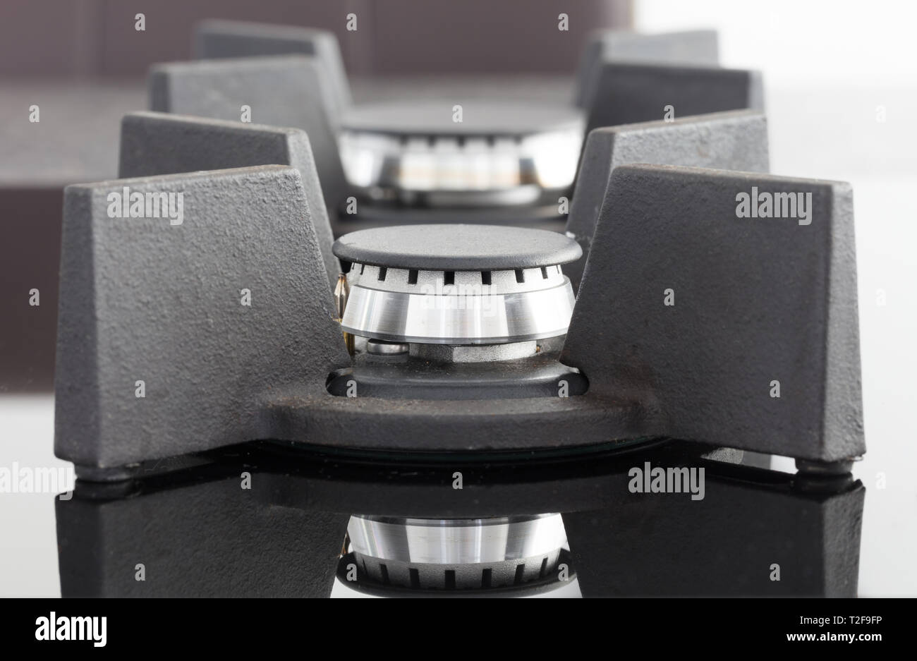 Side view of gas modern stove, the Netherlands Stock Photo - Alamy