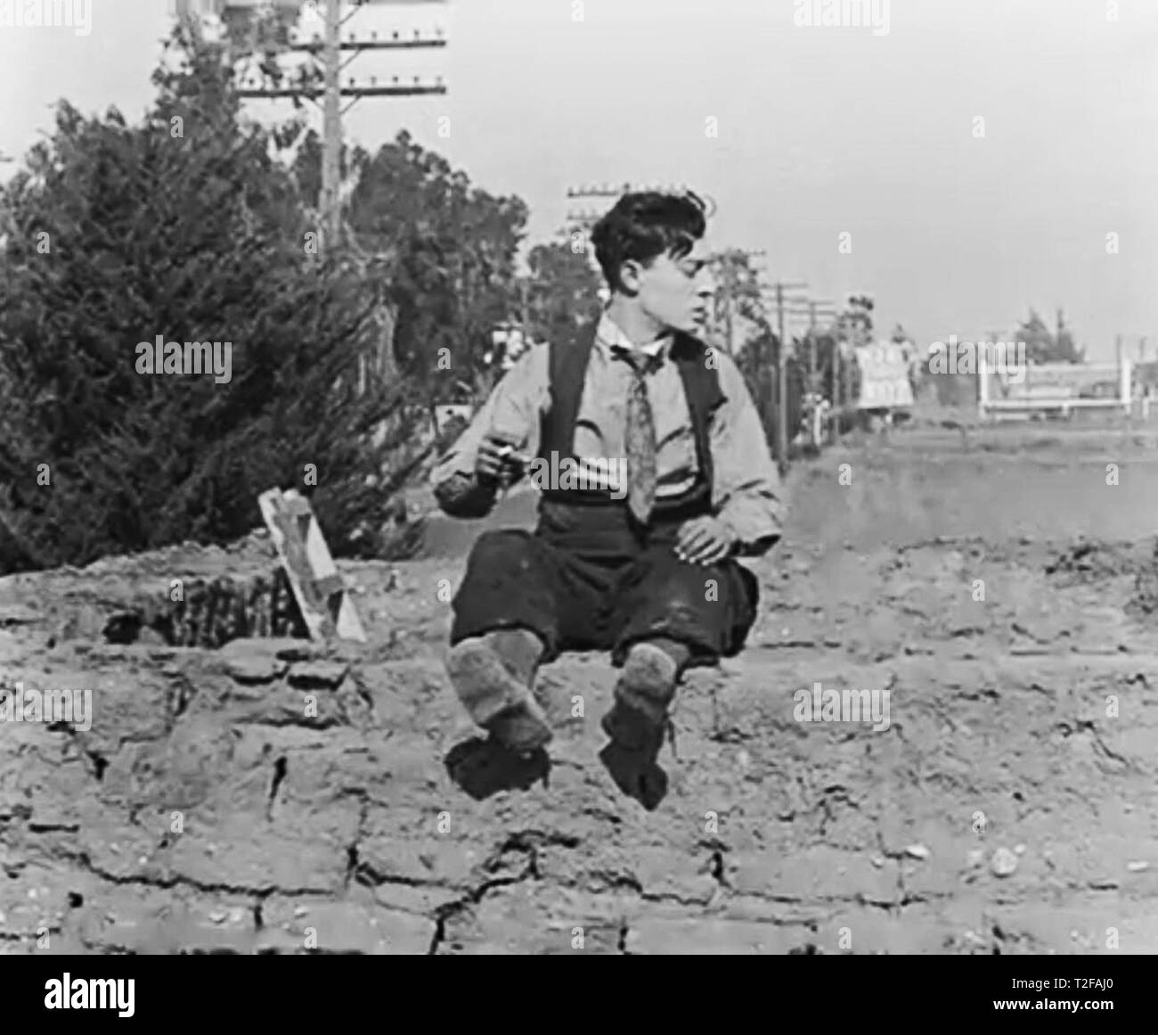 Vintage Buster Keaton screenshot 1920 Stock Photo - Alamy