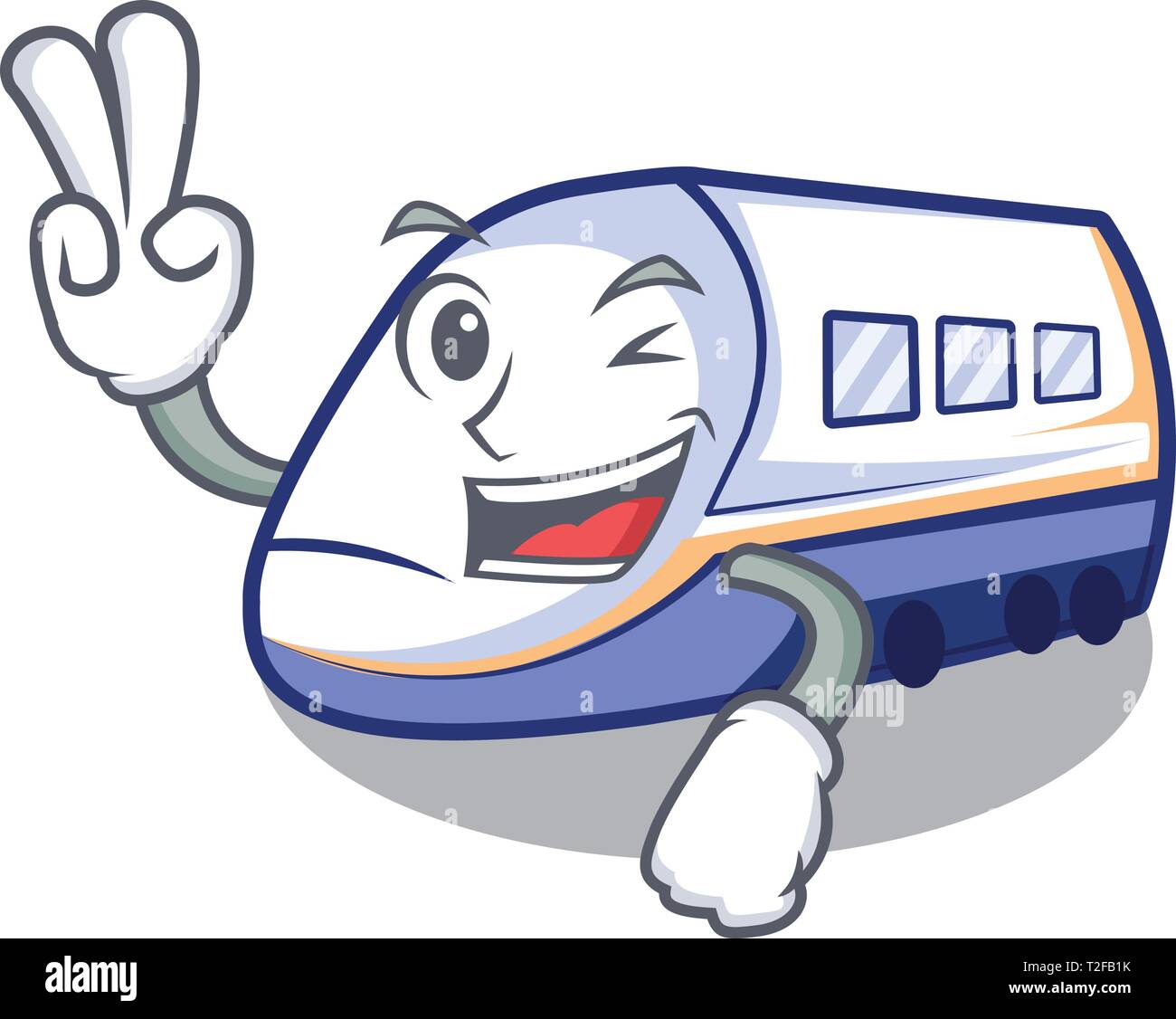 Bullet train japan shinkansen railway Stock Vector Images - Alamy
