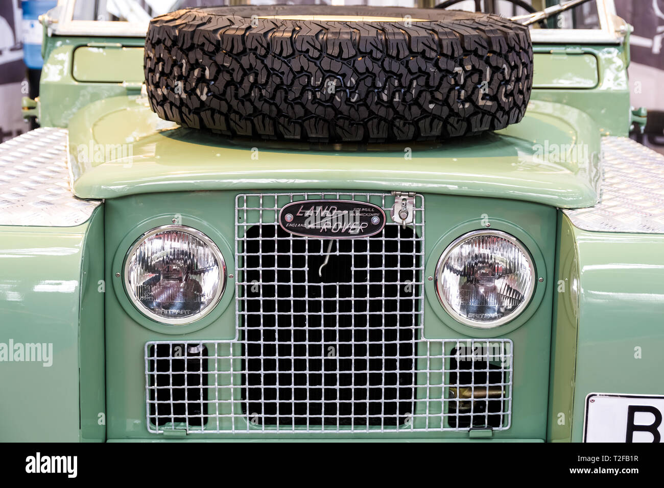 BUCHAREST, ROMANIA - OCTOBER 21, 2016: Founded in 1948 Land Rover is a ...