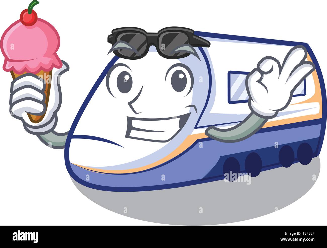 Ice high speed train Stock Vector Images - Alamy