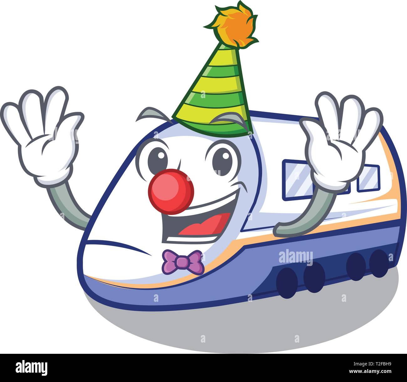 Comic illustration cartoon railway locomotive hi-res stock photography ...