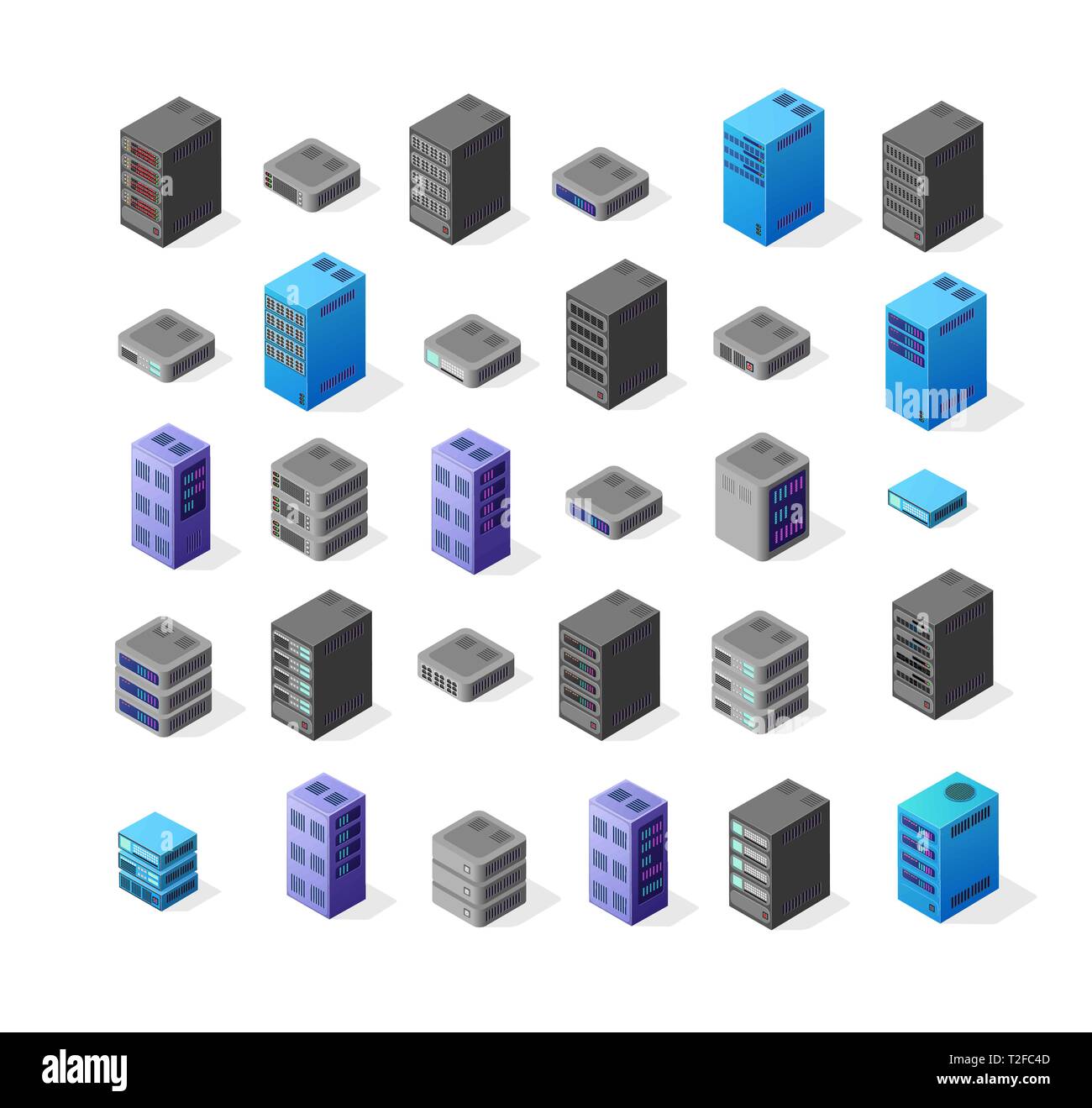 3d Set Server Network Technology Of Connection Data Center Computing Cloud Tech Database