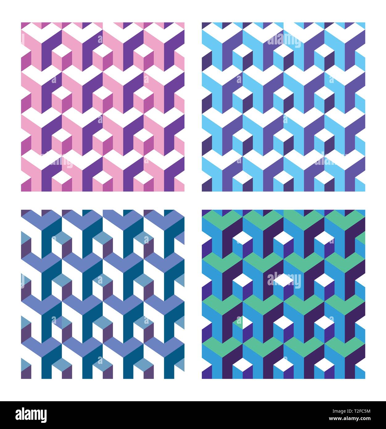 Abstract isometric 3d hexagon pattern hi-res stock photography and ...