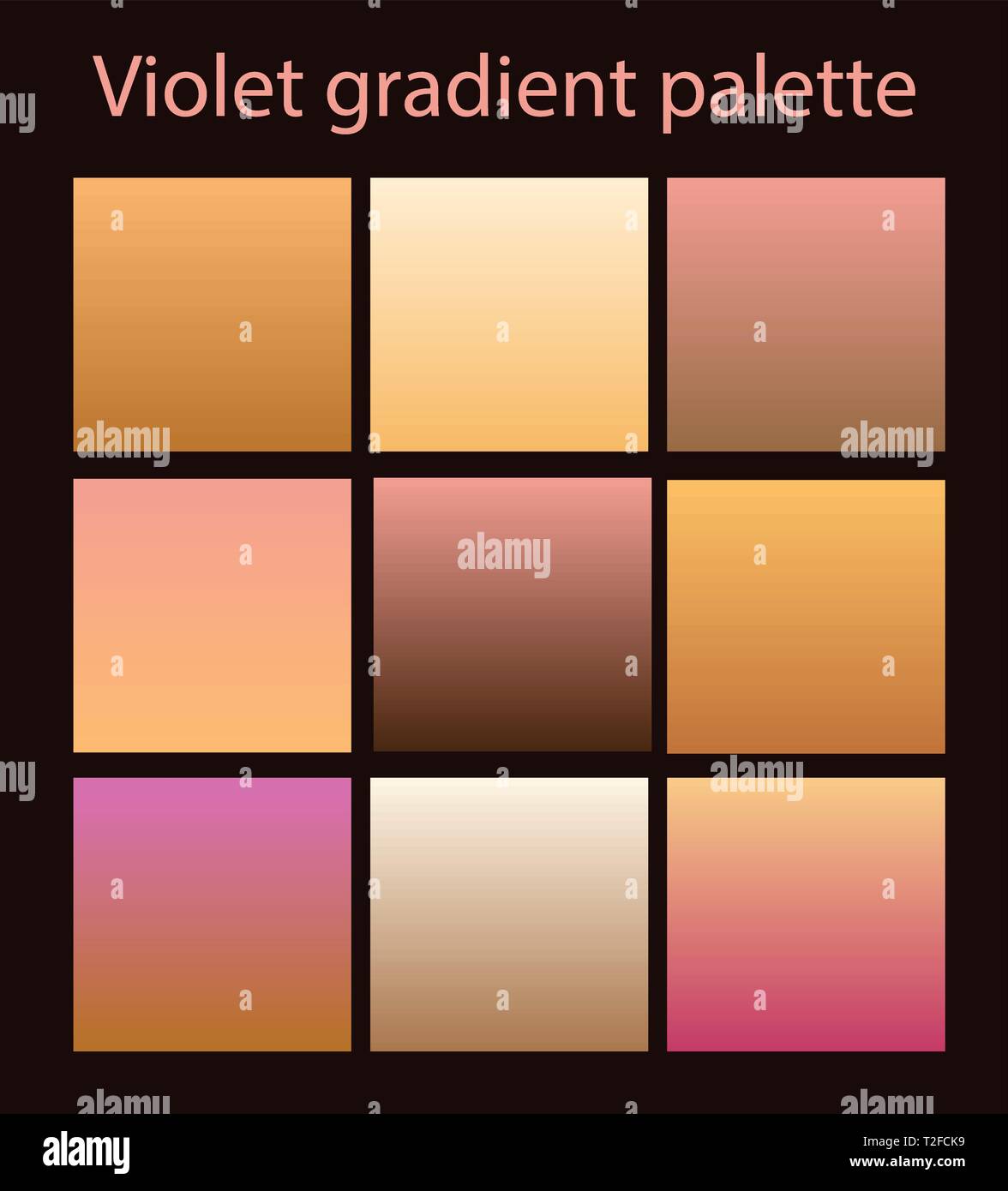 Purple trendy set ultraviolet gradient background violet palette set of vector patterns for ...