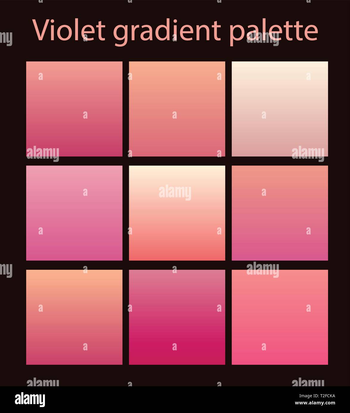 Purple trendy set ultraviolet gradient background violet palette set of ...