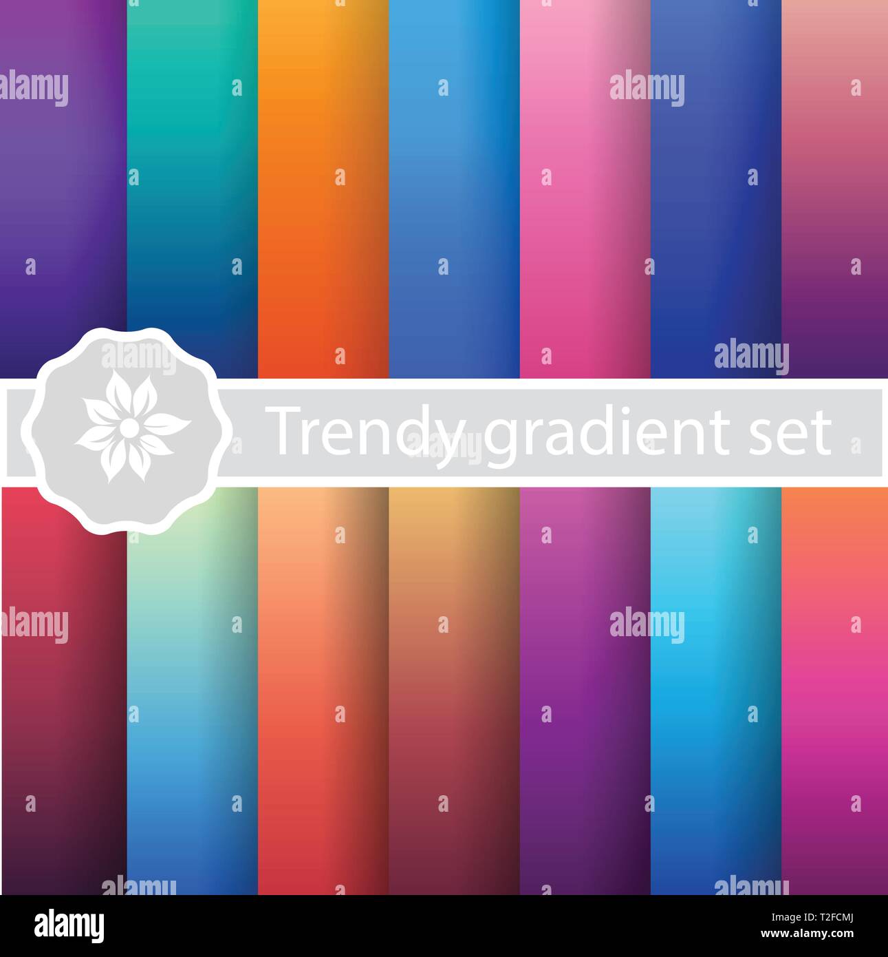 Purple trendy set ultraviolet gradient background violet palette set of ...