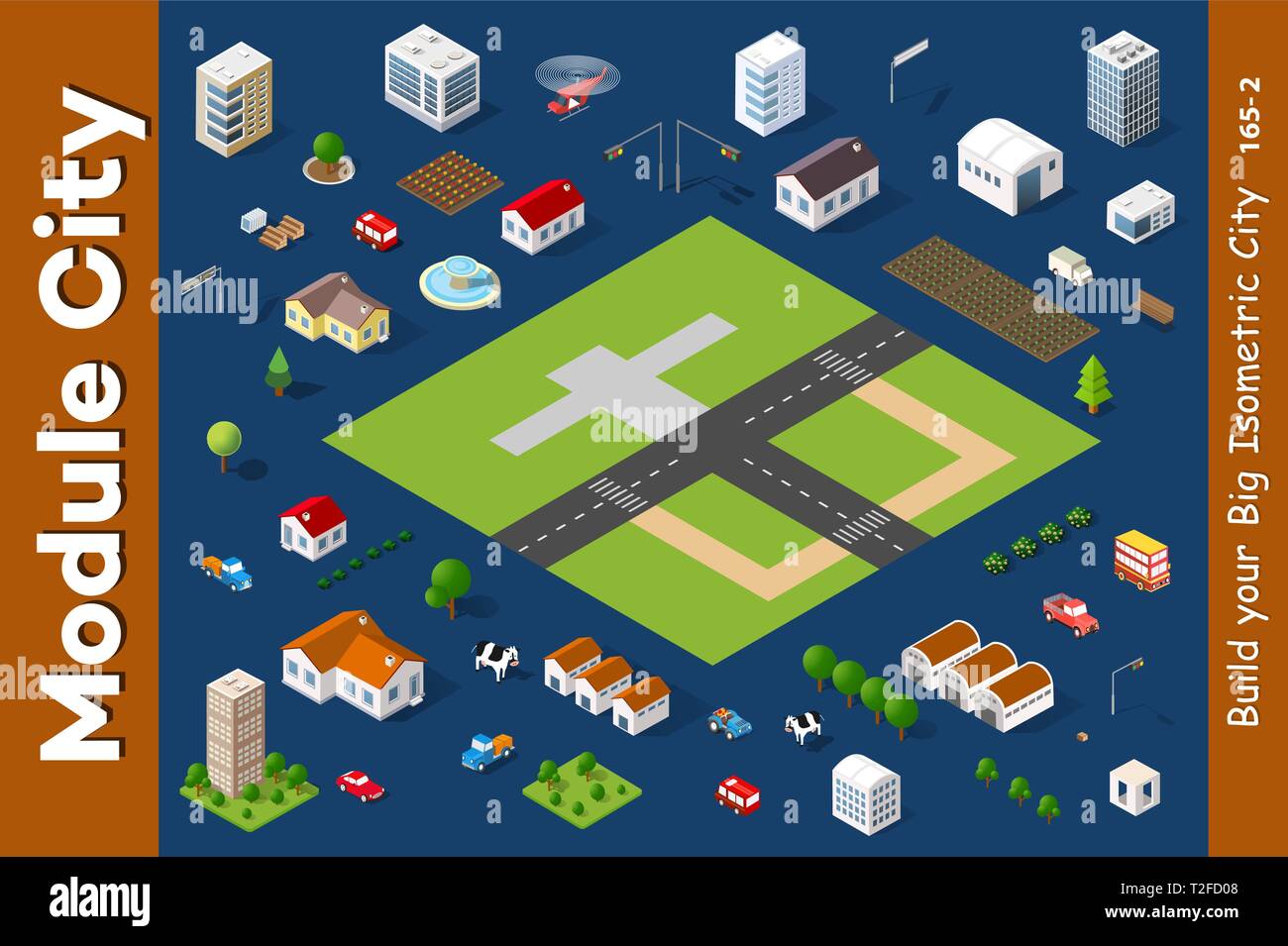 Township houses Stock Vector Images - Alamy