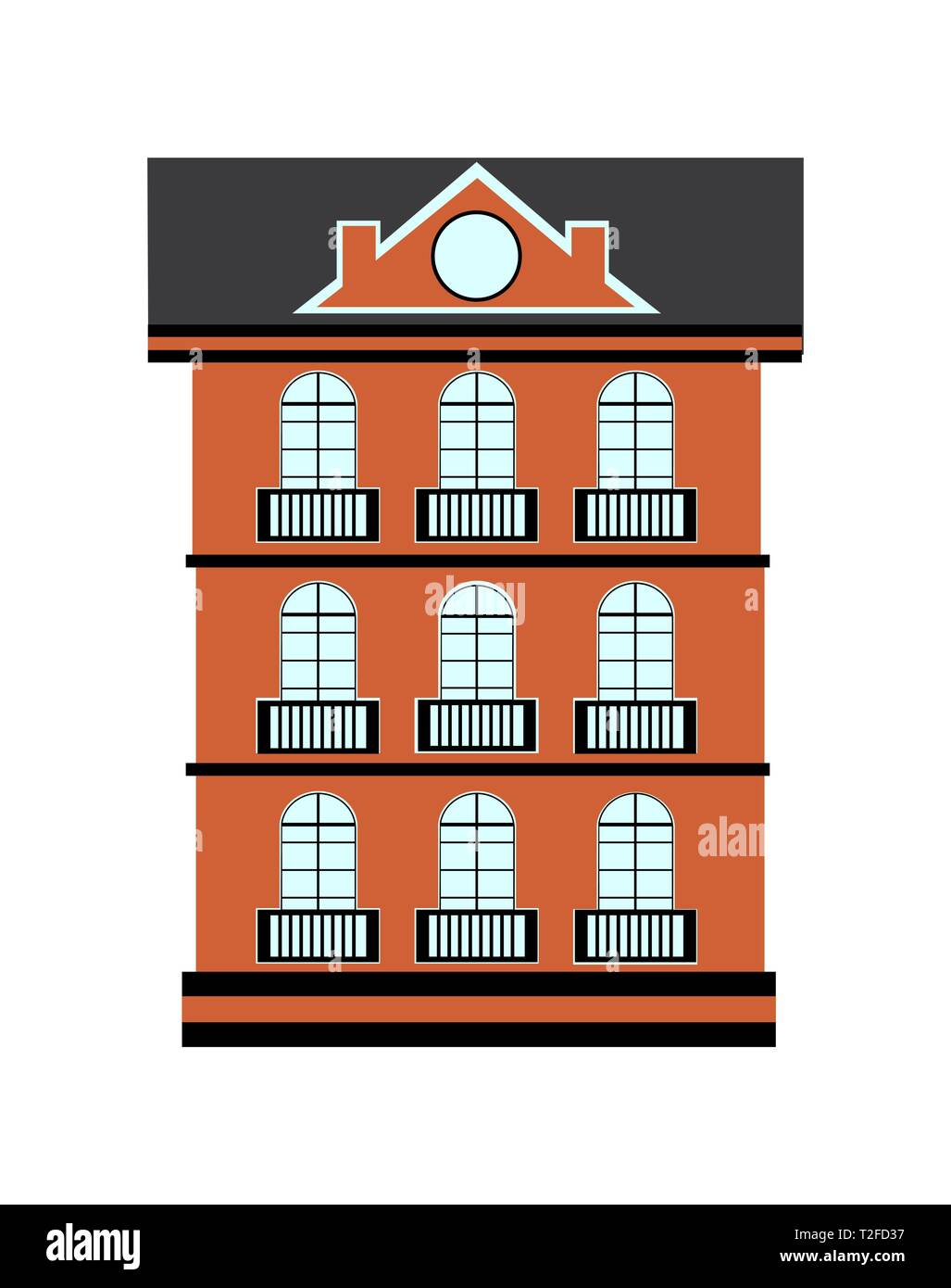 Silhouette of city structure downtown urban modern street of ...