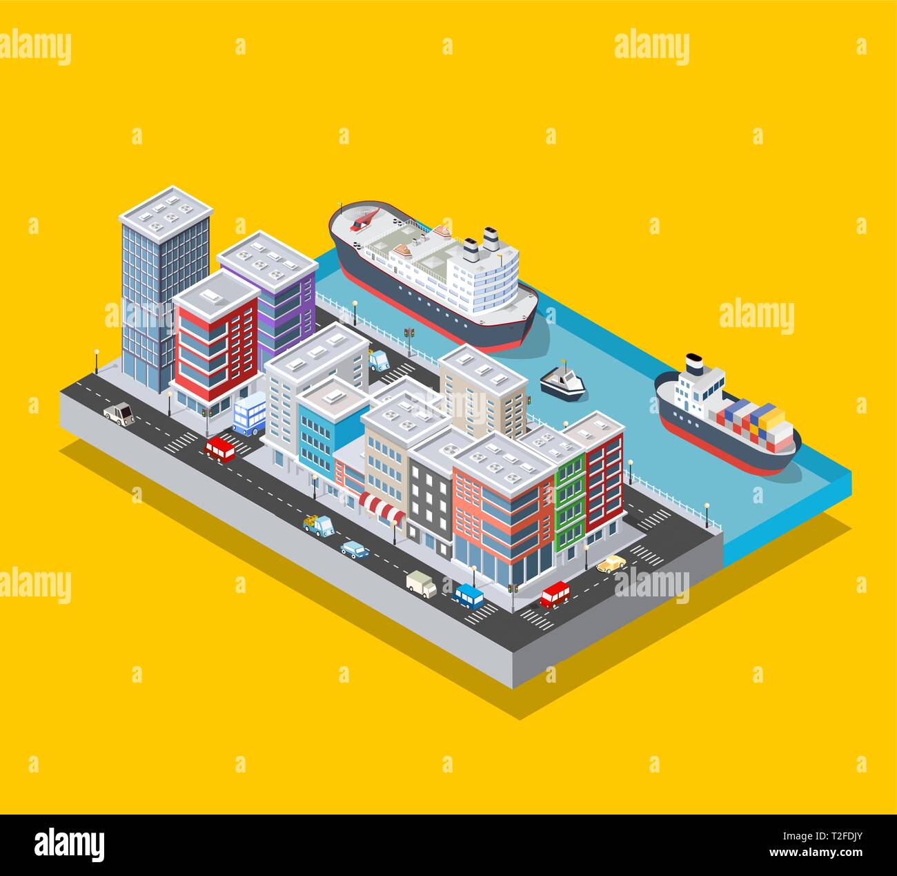 Building embankment Stock Vector Images - Alamy