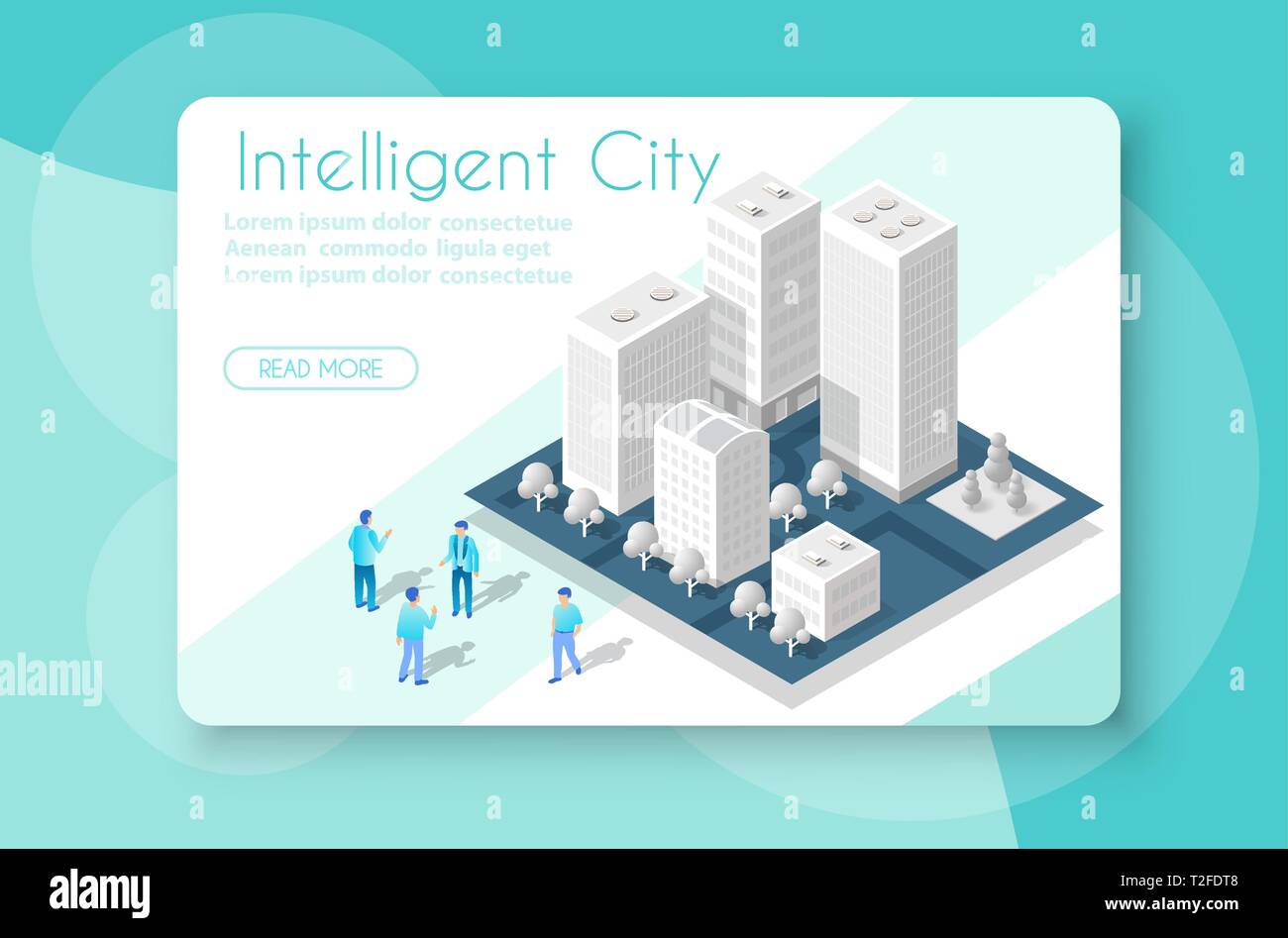 The isometric city with skyscraper from urban building vector ...