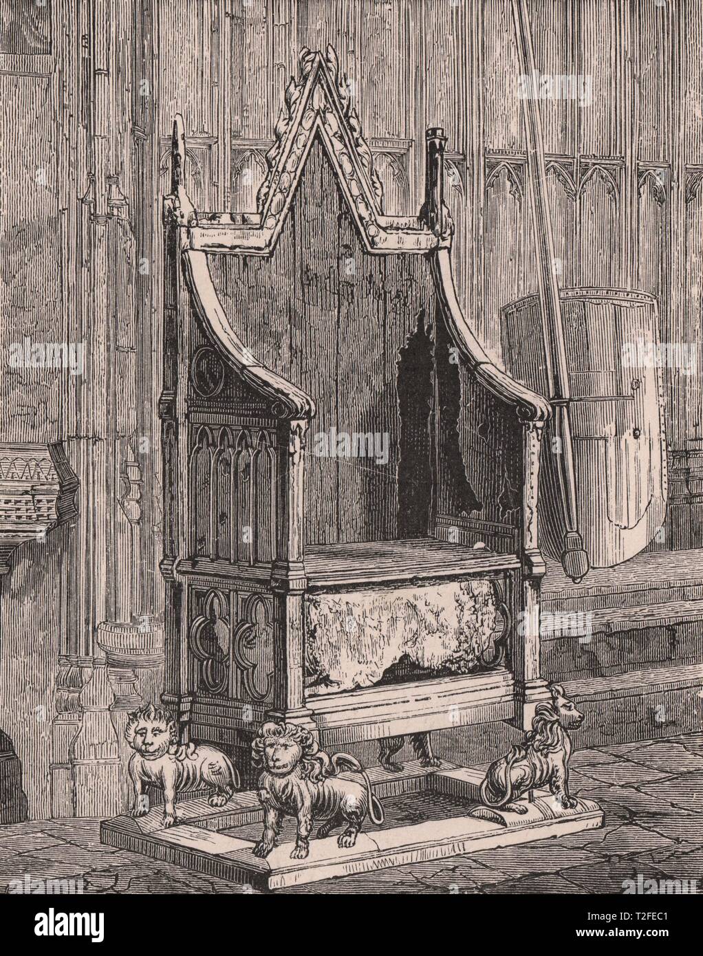 The Coronation Chair Stock Photo - Alamy