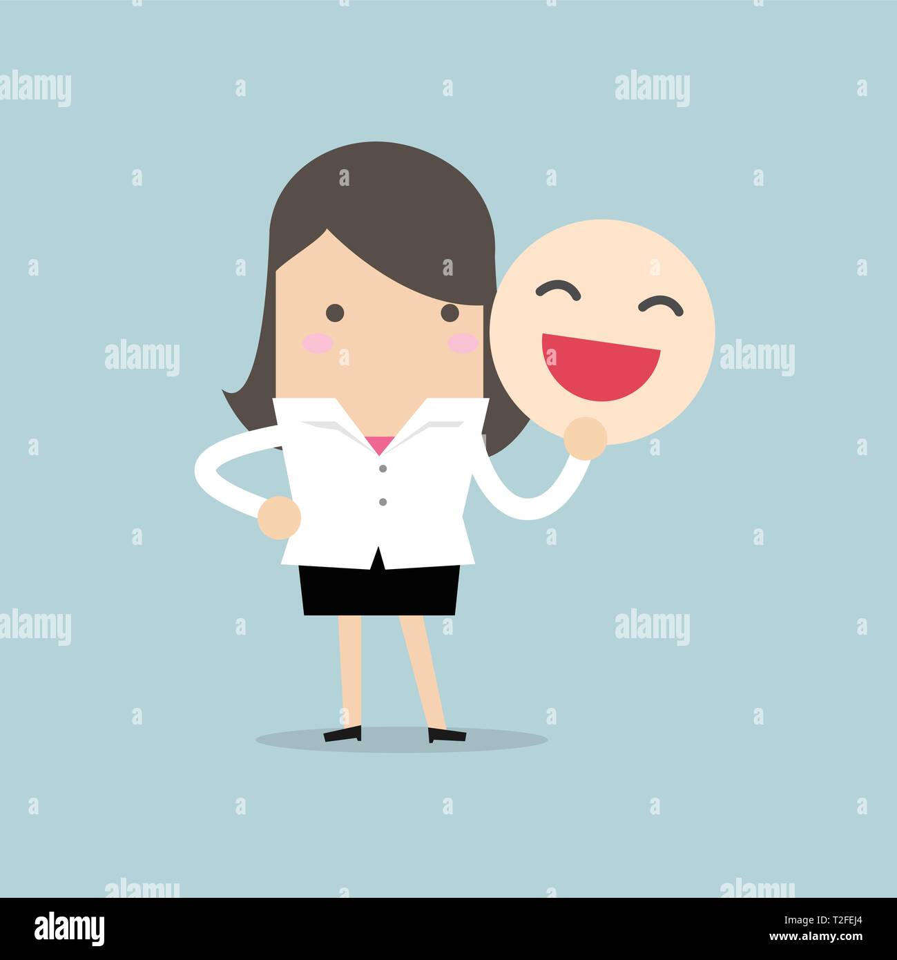 Portrait sad businesswoman in Stock Vector Images - Alamy