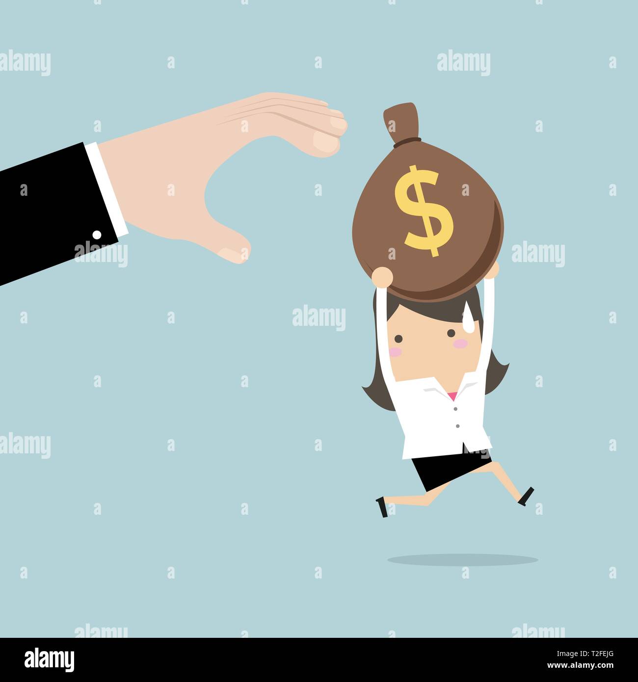 Flee bag Stock Vector Images - Alamy