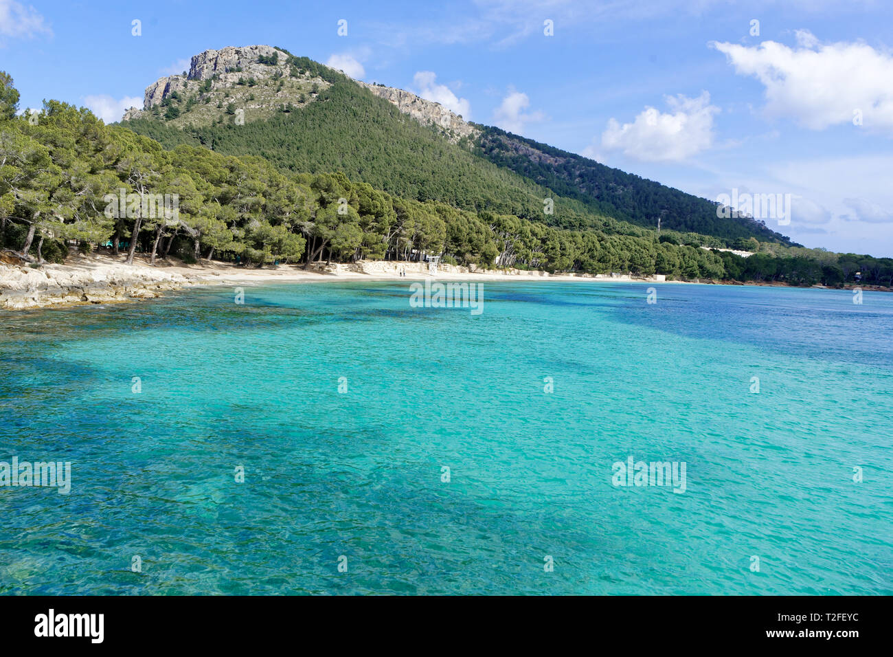 Clear Water on the beach of Cap Formentor - Mallorca Spain Stock Photo ...