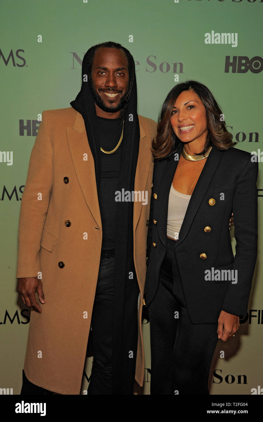 New York, USA. 01st Apr, 2019. Rashid Johnson and Sheree Hovsepian ...
