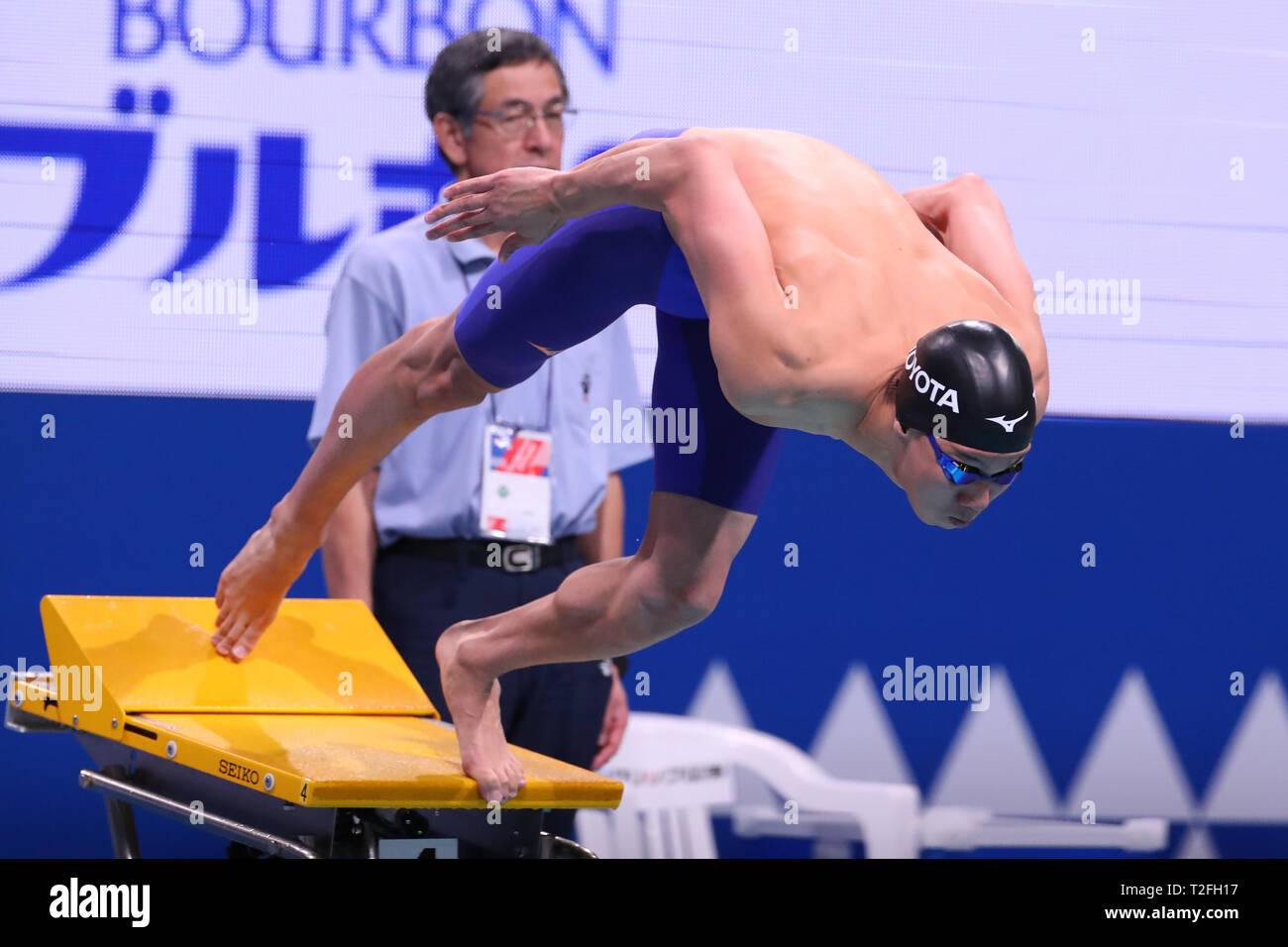 Tatsumi International Swimming Center, Tokyo, Japan. 2nd Apr, 2019 ...