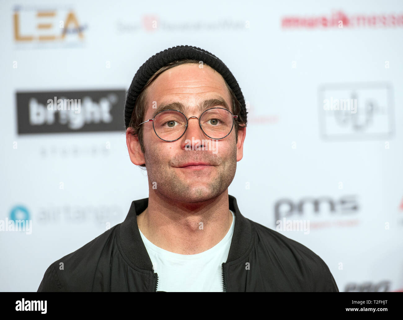 01 April 2019, Hessen, Frankfurt/Main: Axel Bosse, German guitarist ...