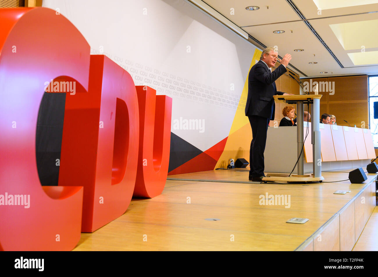 Hannover, Germany. 02nd Apr, 2019. Bernd Althusmann (CDU), Minister for ...