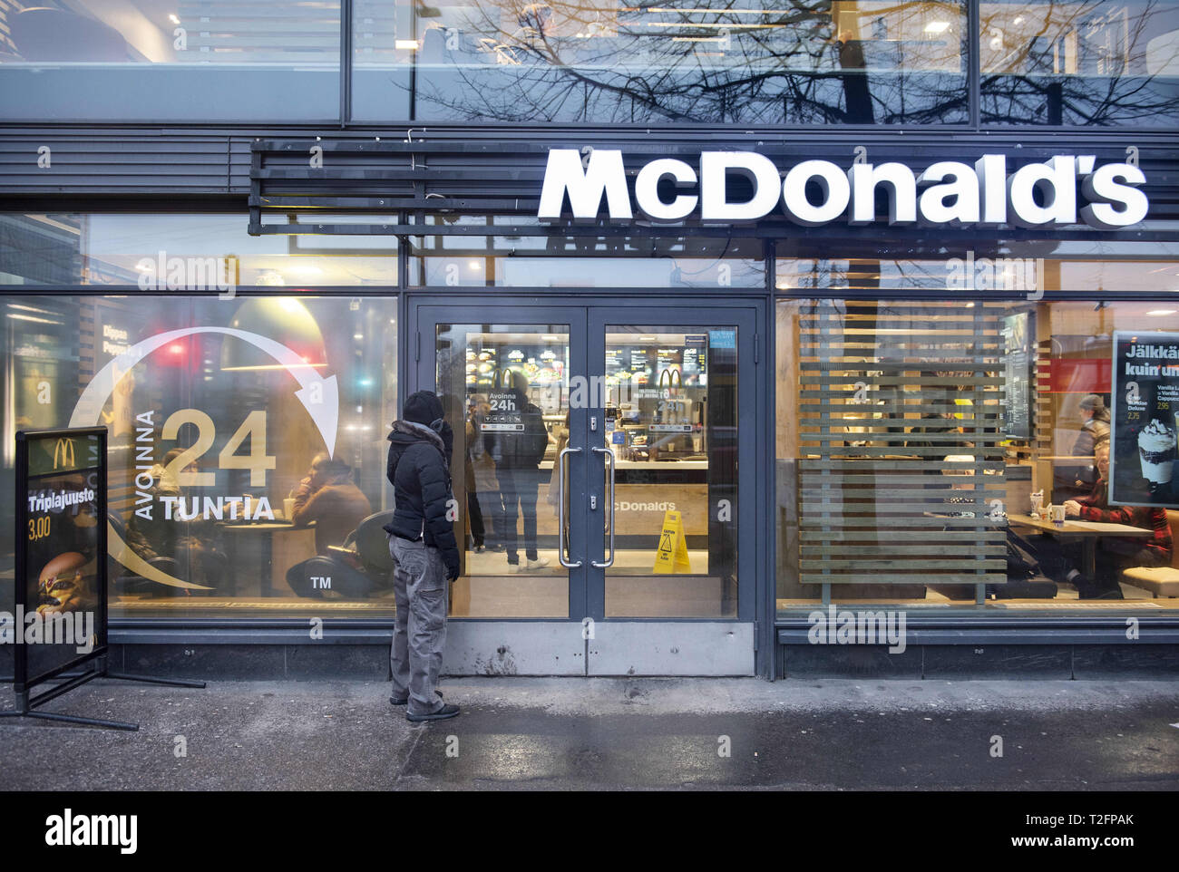 Helsinki, Finland. 22nd Mar, 2019. An American fast-food hamburger ...