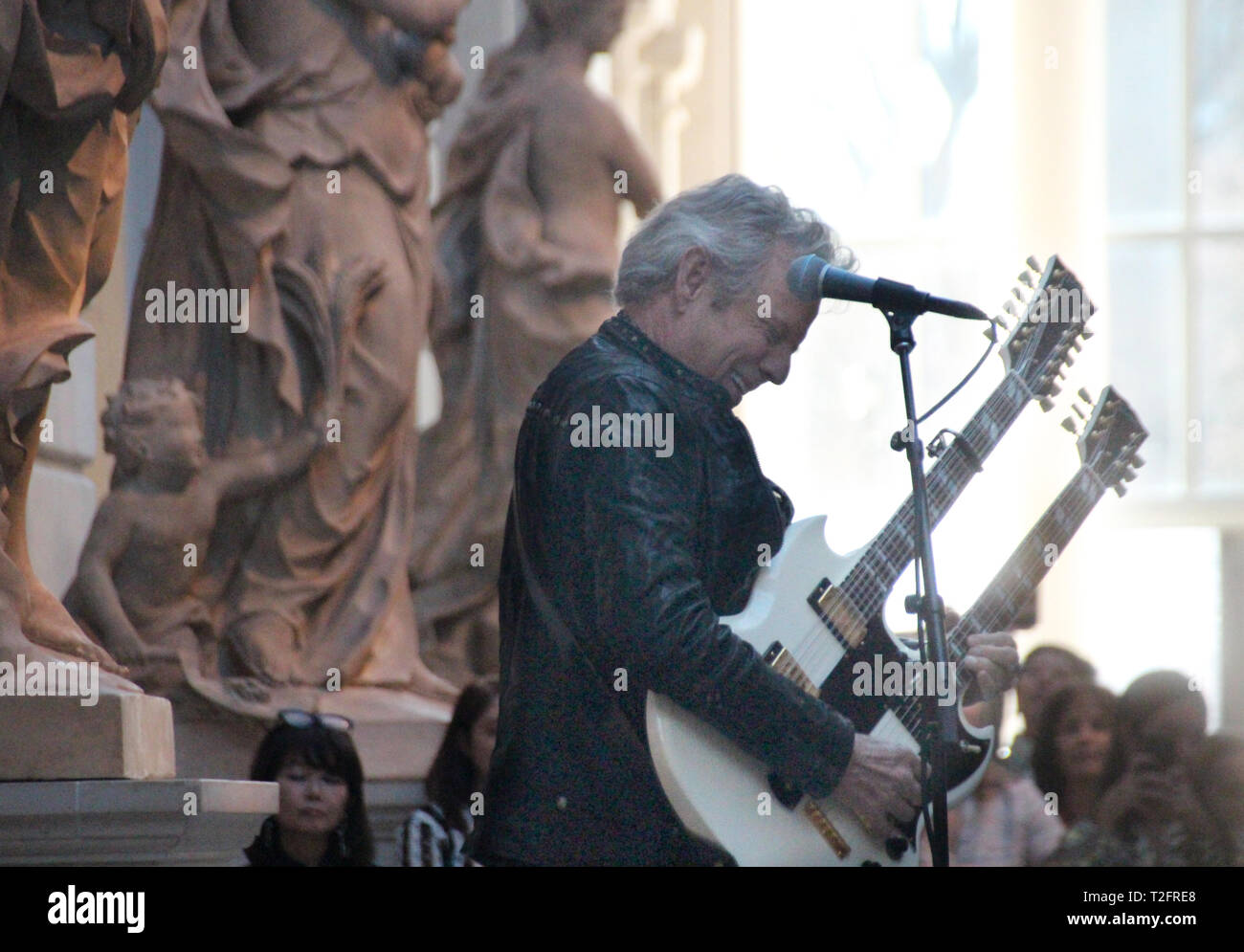 New York, USA. 01st Apr, 2019. Eagles guitarist Don Felder plays ...