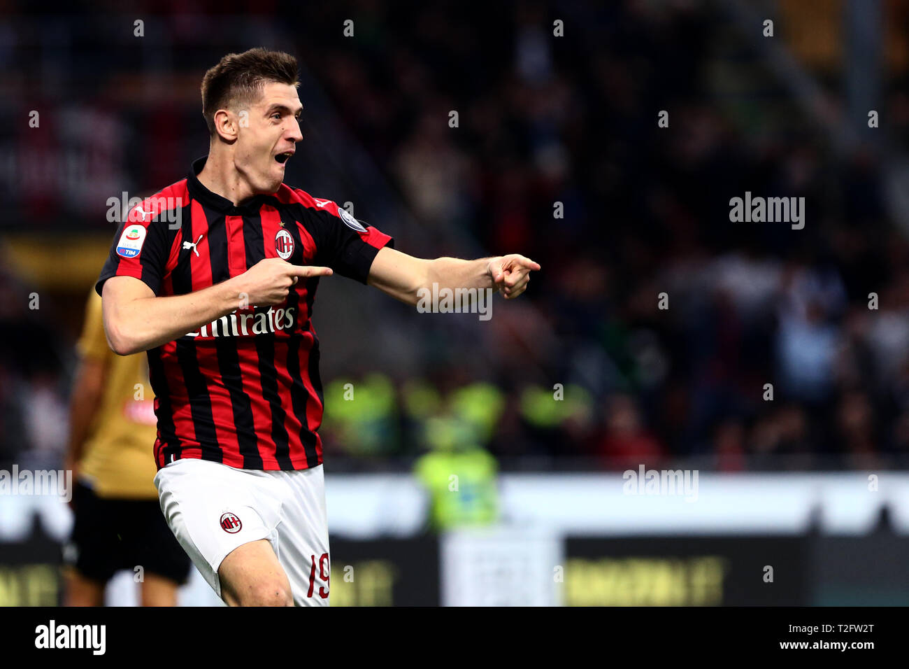 Goal krzysztof piatek ac milan hi-res stock photography and images - Alamy