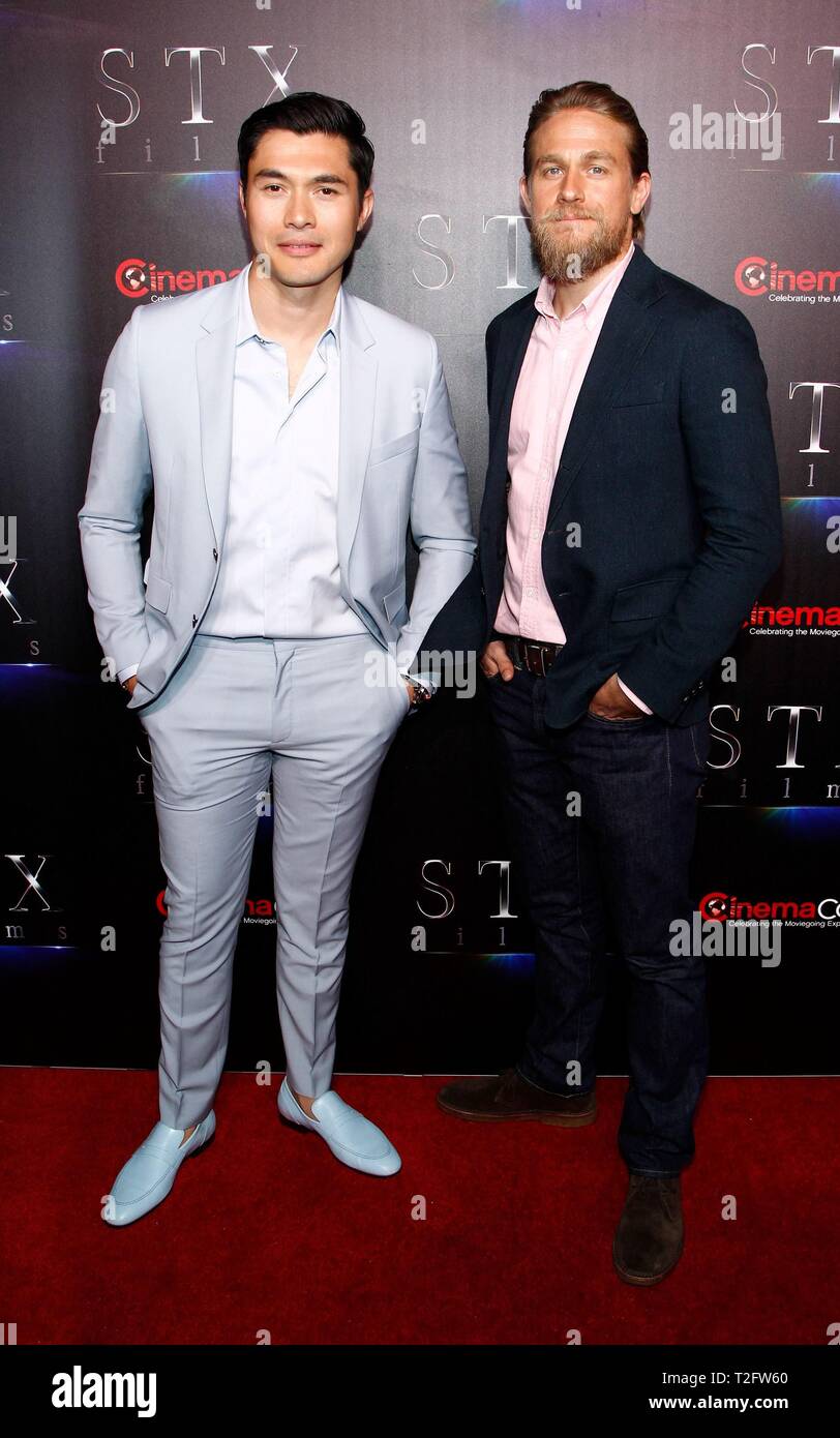 Las Vegas, NV, USA. 2nd Apr, 2019. Henry Golding, Charlie Hunnam in ...