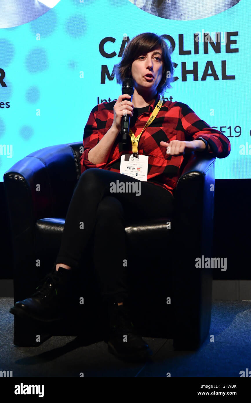 London, UK. 02nd Apr, 2019. Caroline Marchal, Interior Night at London ...