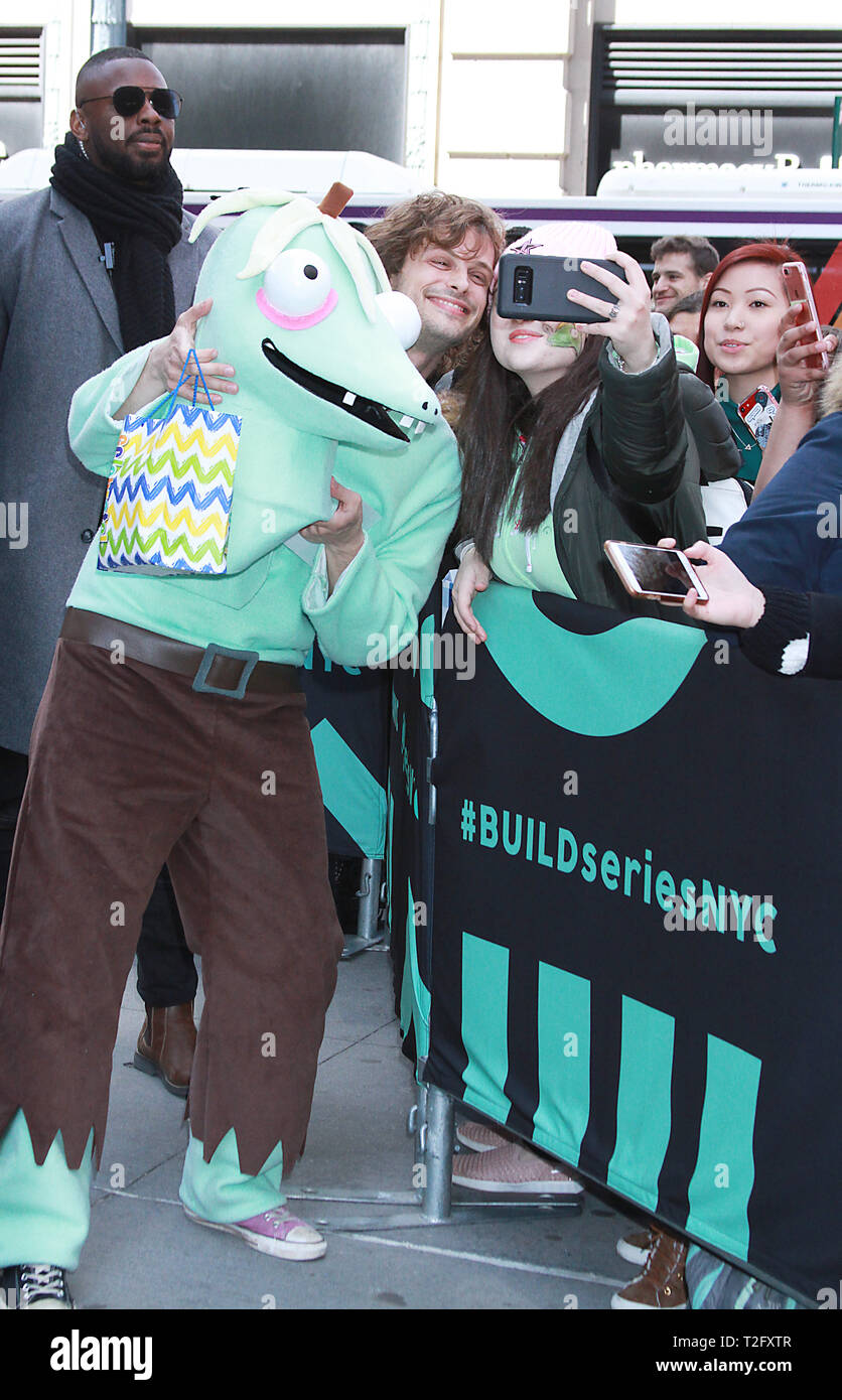 April. 02, 2019 Matthew Gray Gubler at Build Series to talk about new ...