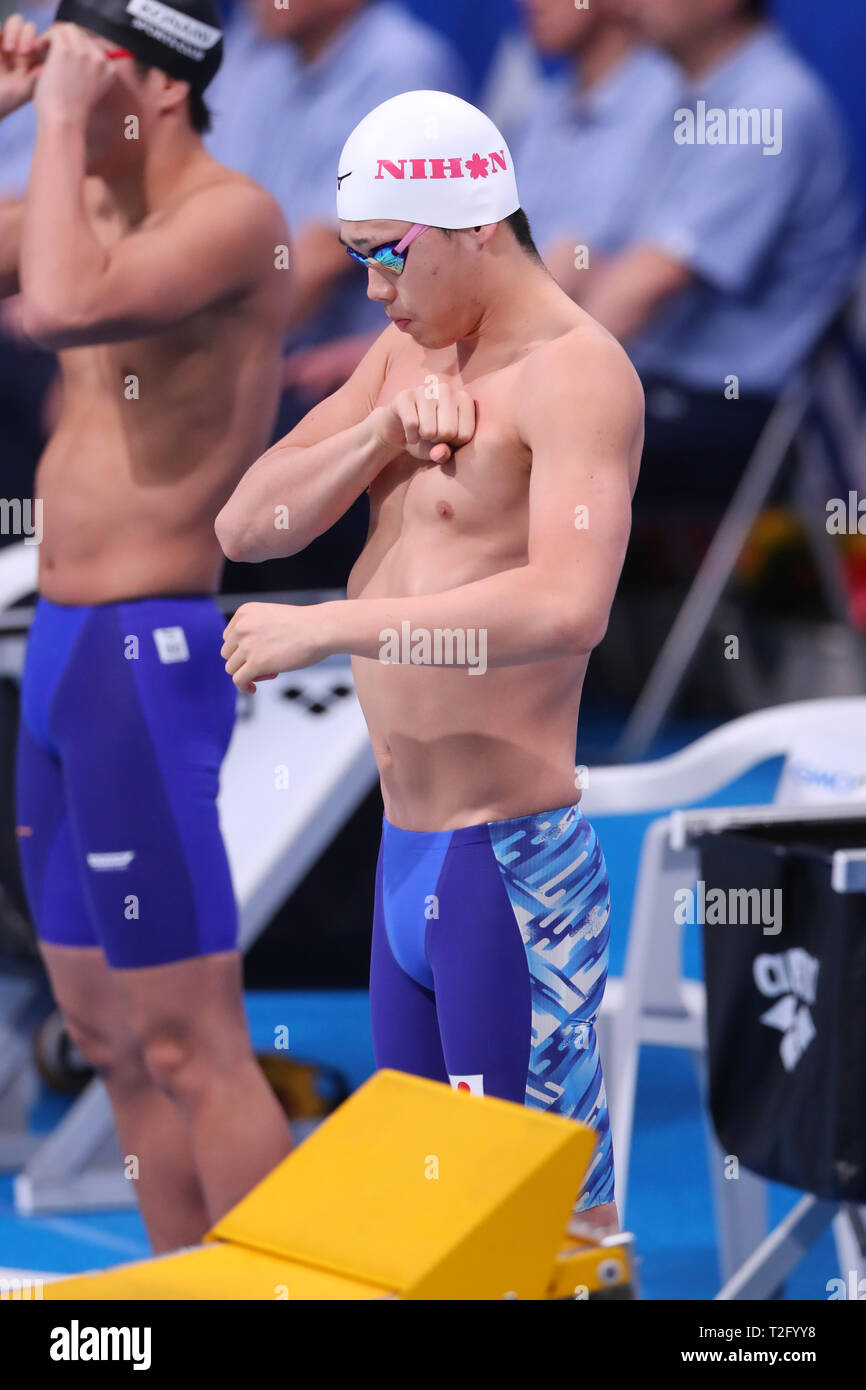 Tatsumi International Swimming Center, Tokyo, Japan. 3rd Apr, 2019. Keisuke Yoshida, APRIL 3 ...