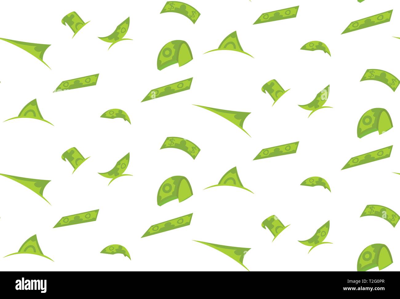 dollar currency green banknotes icon seamless pattern background money ...