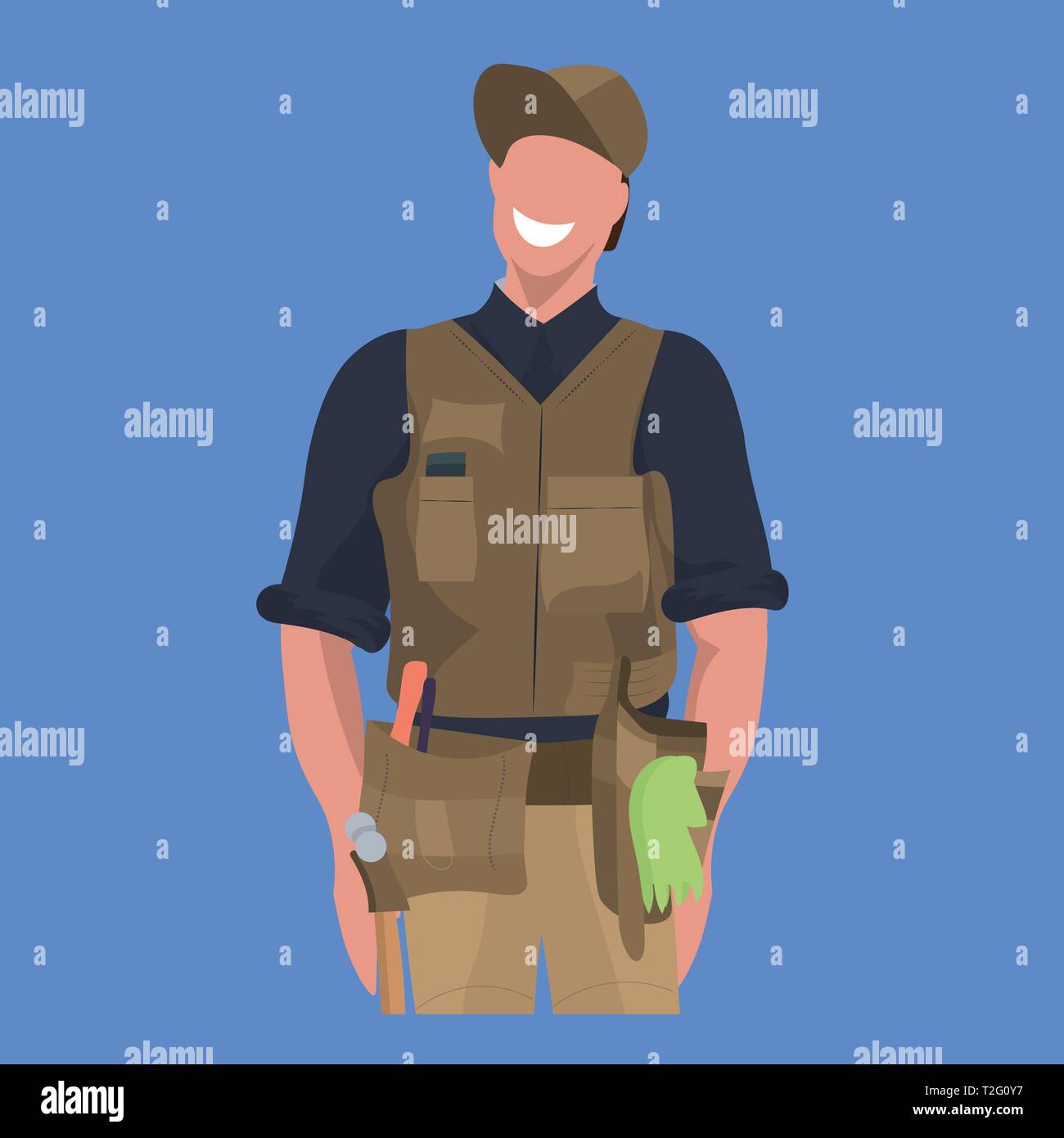 Coverall vector vectors hi-res stock photography and images - Alamy