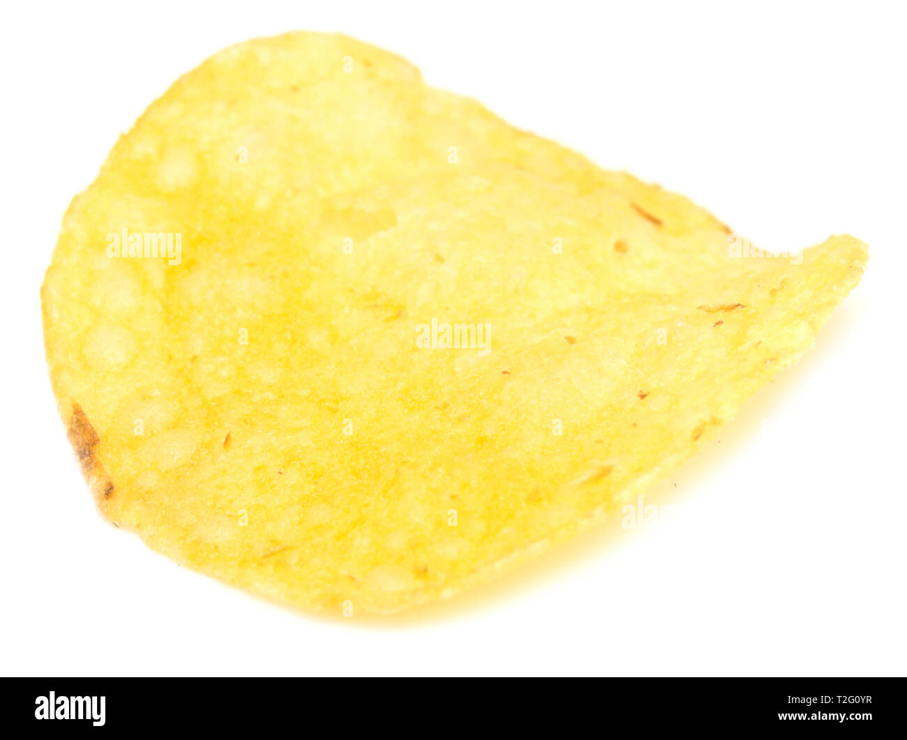 Potato chip isolated on white background Stock Photo - Alamy