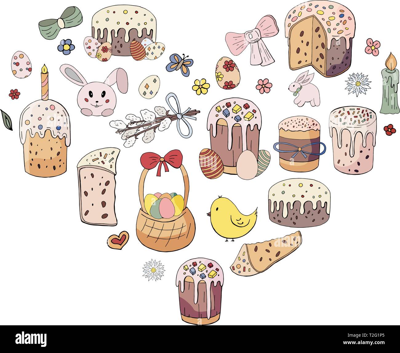 Chicken in pastry Stock Vector Images - Alamy