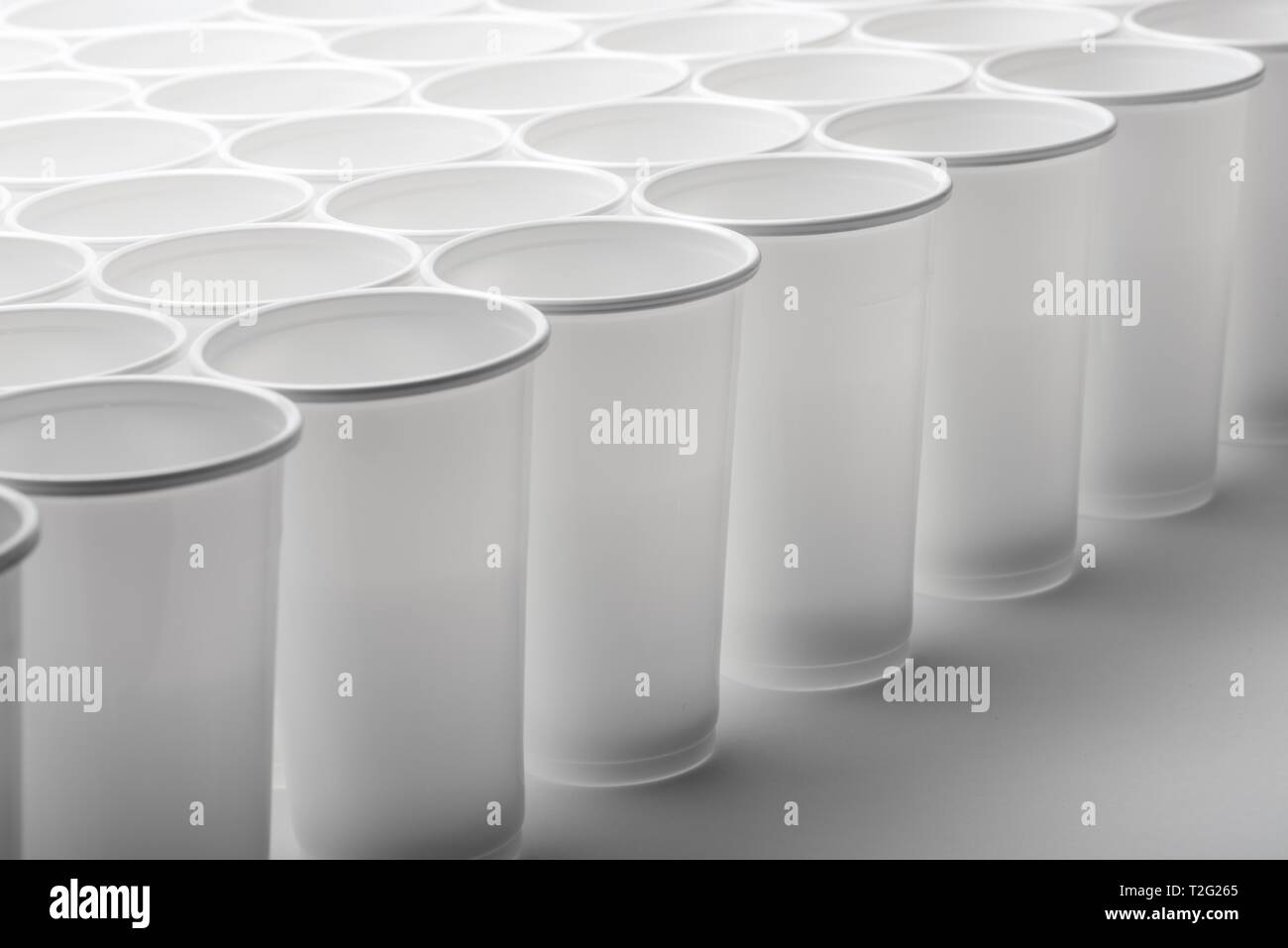 Large group of disposable plastic cups Stock Photo - Alamy