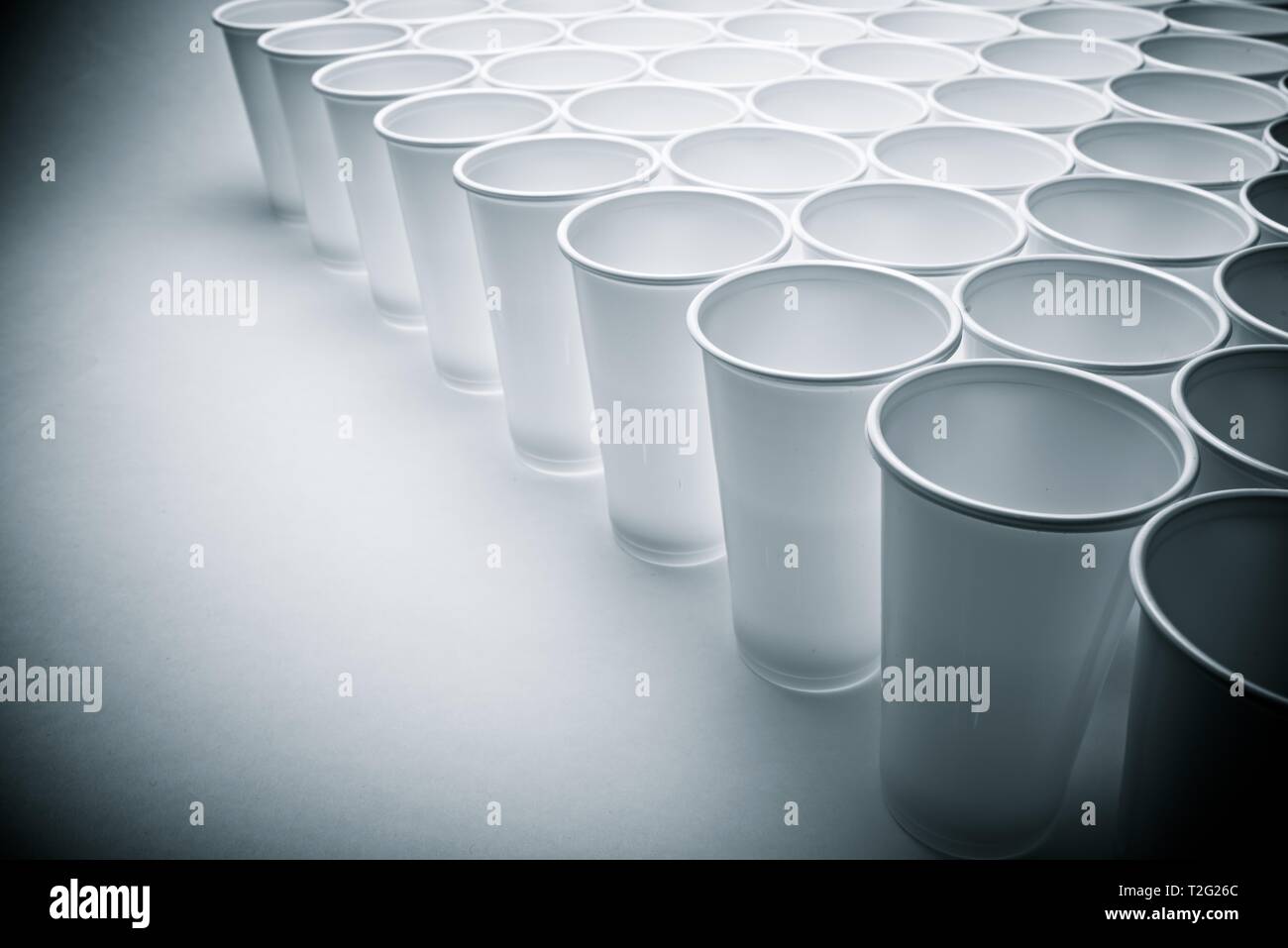 Large group of disposable plastic cups Stock Photo - Alamy