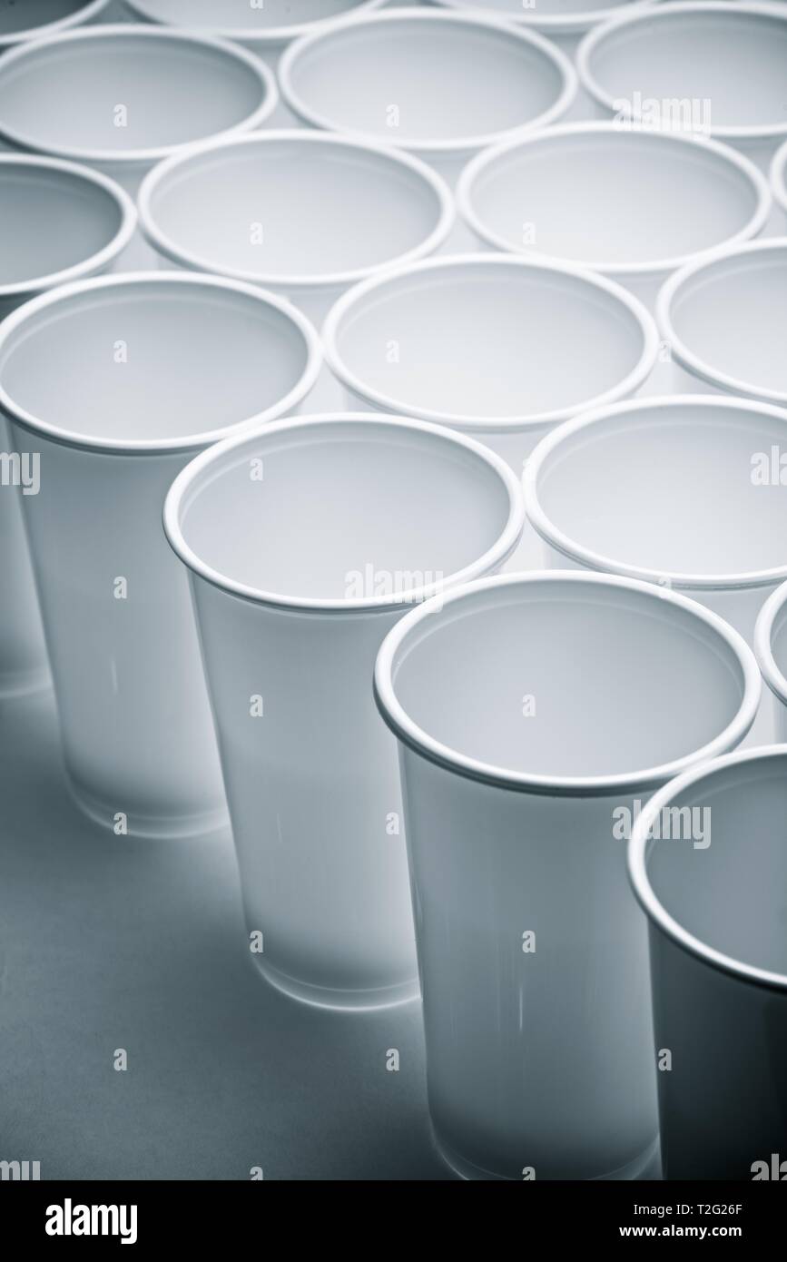 Large group of disposable plastic cups Stock Photo - Alamy