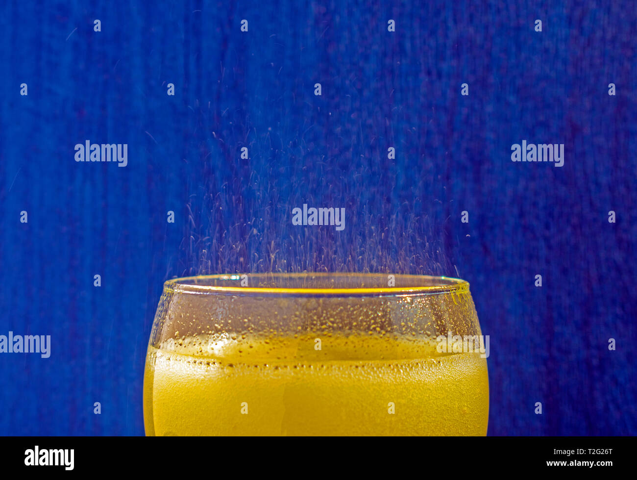 Cold refreshing drink with bubbles Stock Photo - Alamy