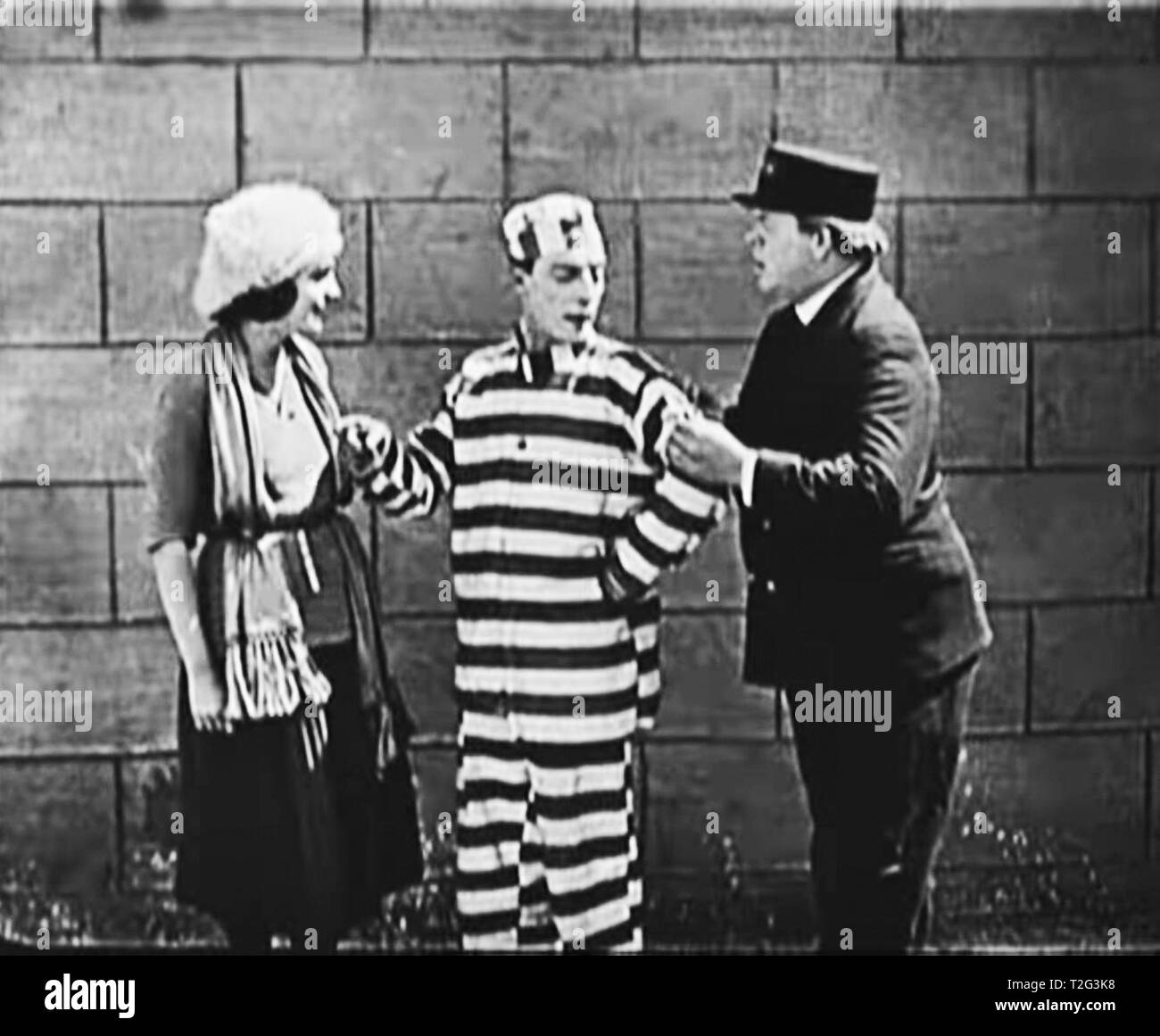 Vintage screen from Buster Keaton movie 1920 Stock Photo - Alamy